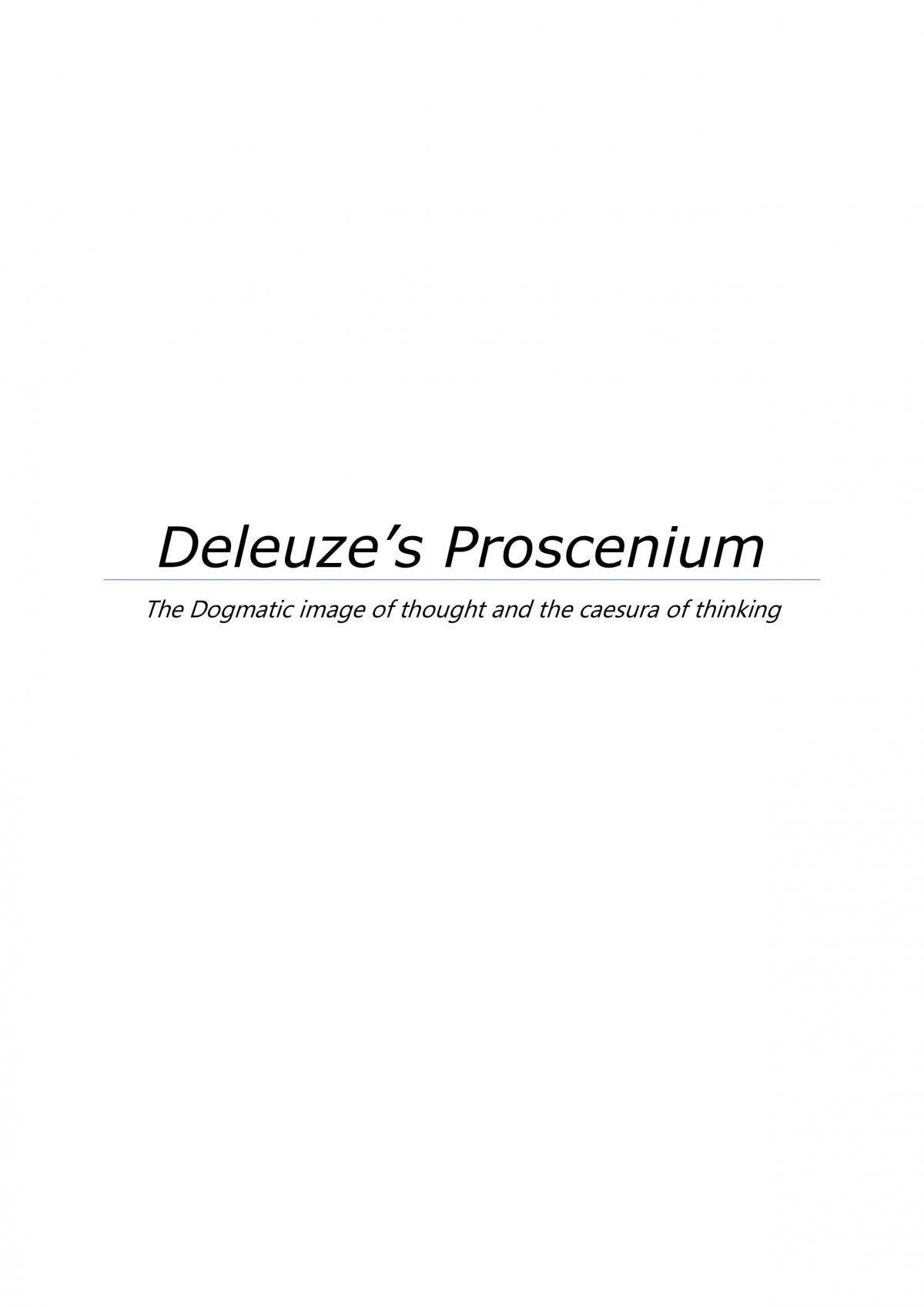 Essay on Deleuze | PHI3PMP - Postmodernism - LaTrobe | Thinkswap