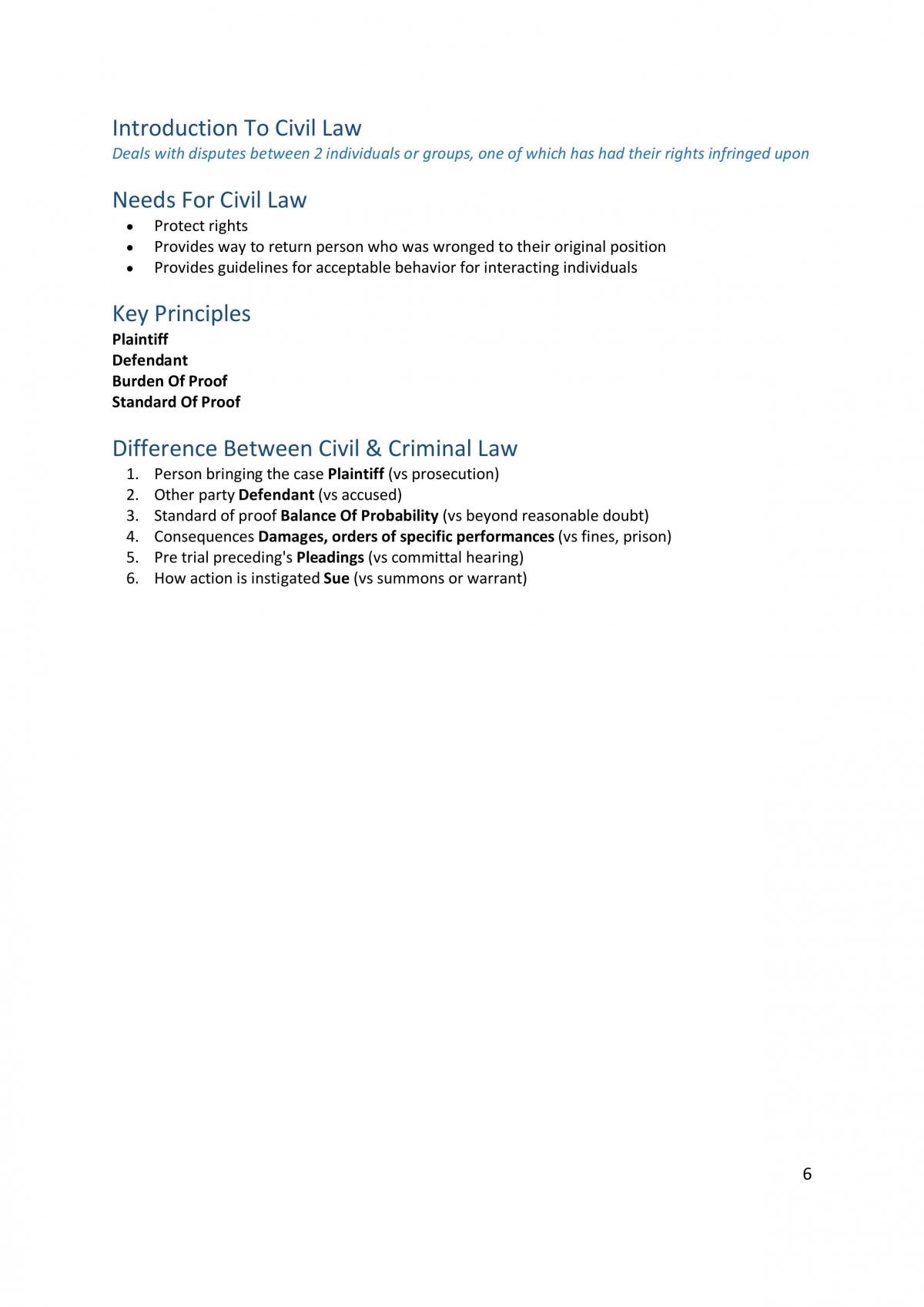 VCE Legal Studies Complete Unit 2 Notes | Legal Studies - Year 11 VCE ...