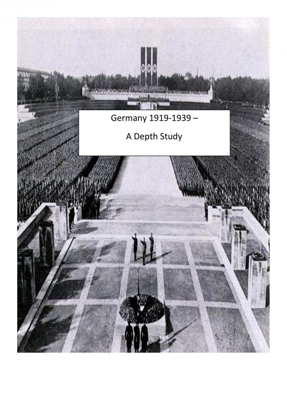 The Weimar Republic | Modern History - Year 12 HSC | Thinkswap