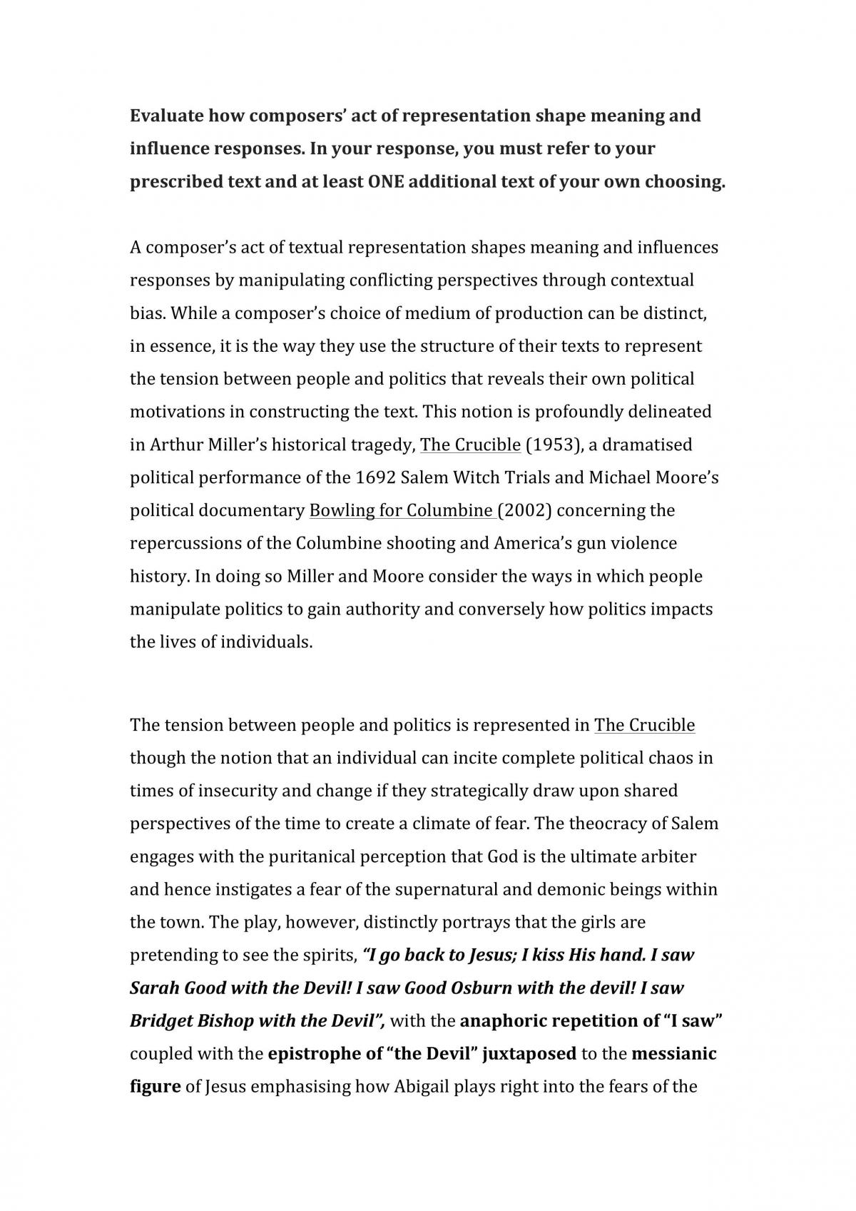Module C Essay | English (Advanced) - Year 12 HSC | Thinkswap