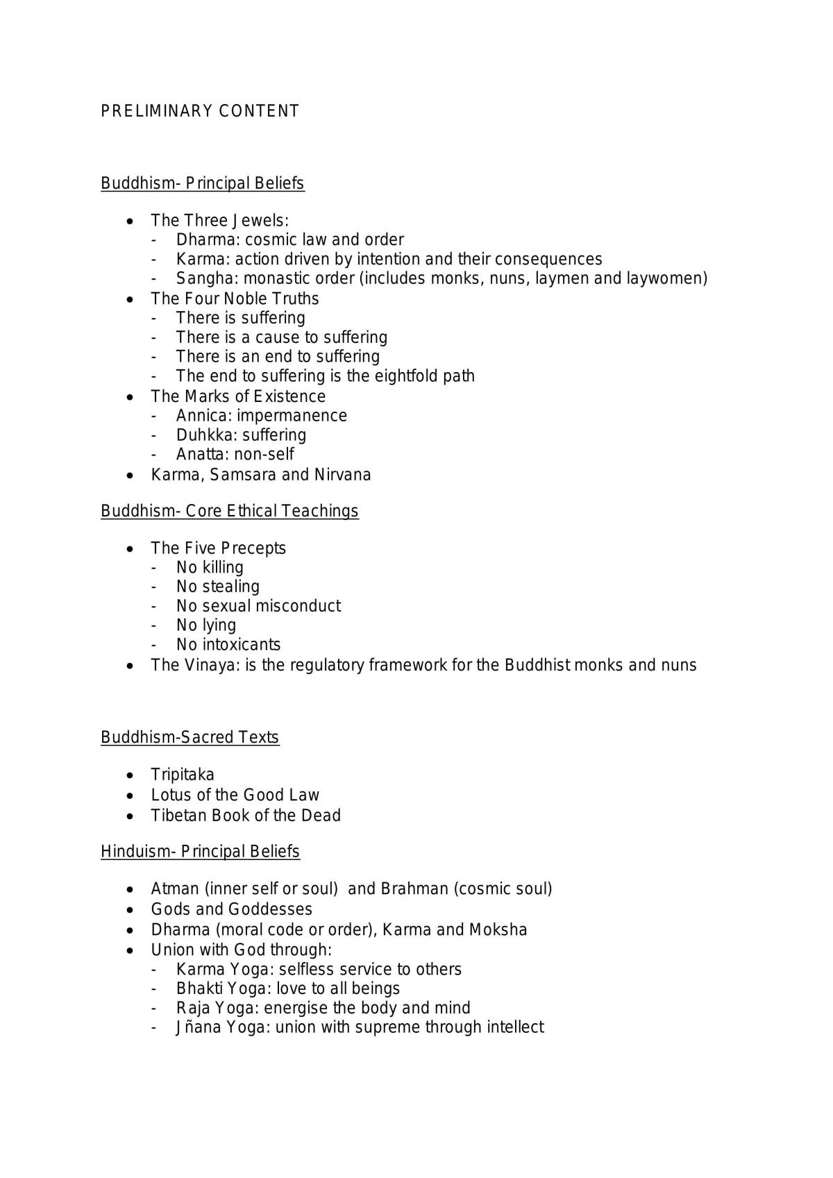 HSC Studies of Religion Notes | Studies of Religion I - Year 12 HSC ...