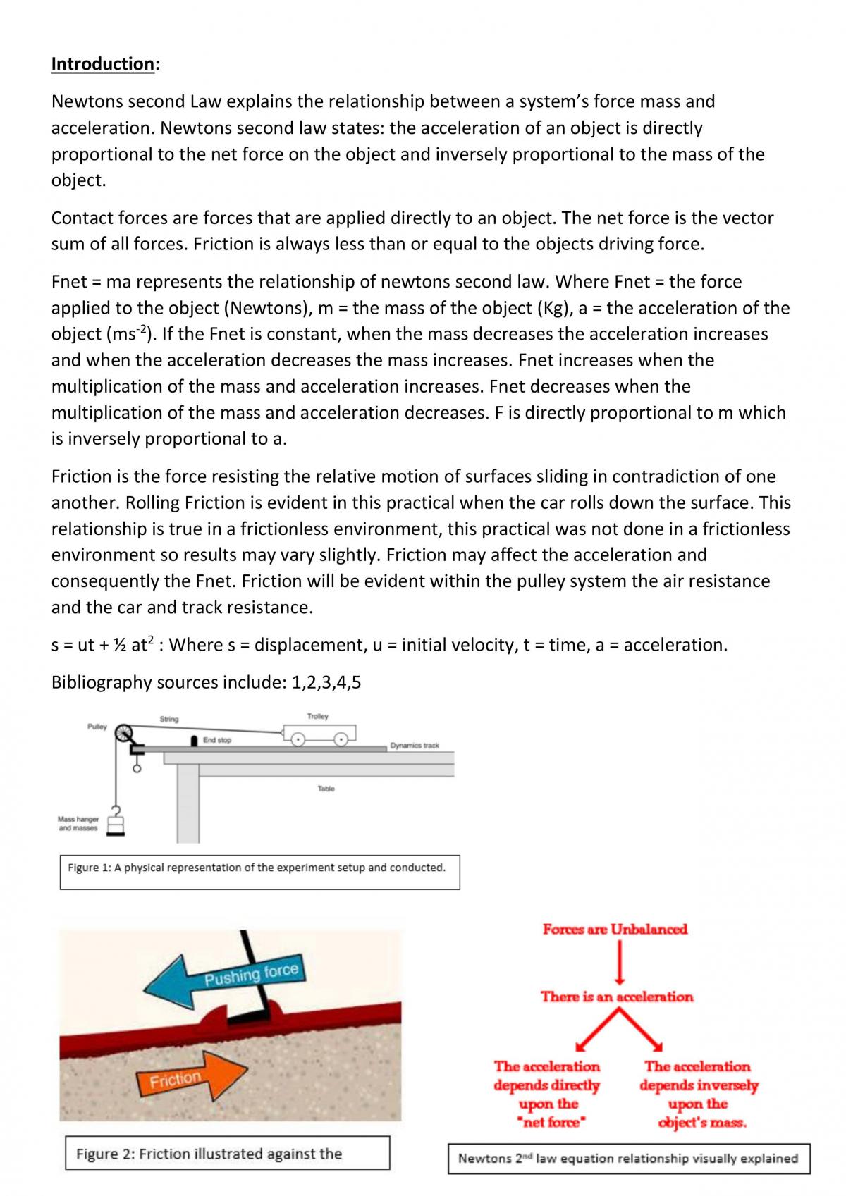Inertia Prac Report | Physics - Year 11 VCE | Thinkswap