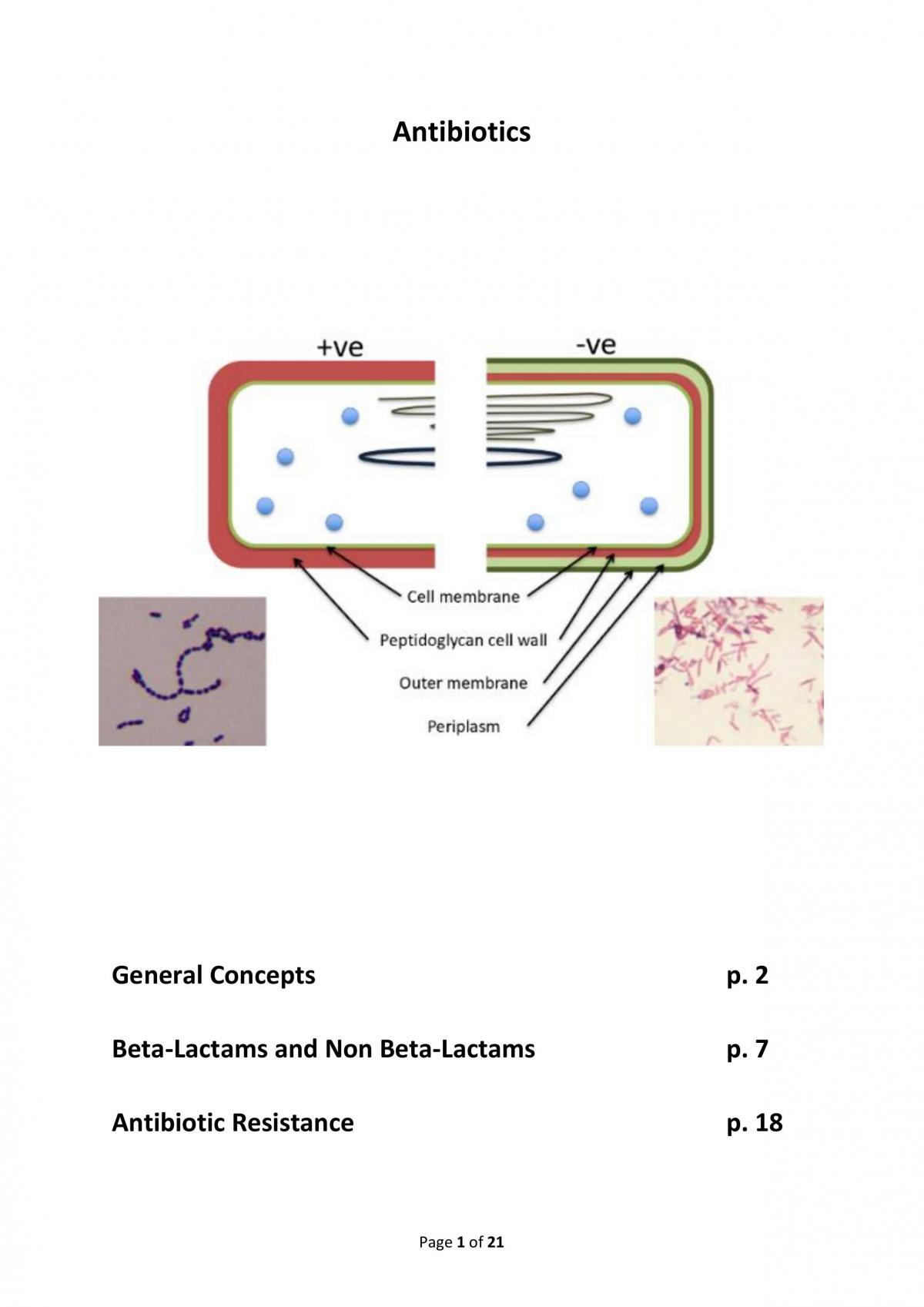 Antibiotics Notes | MBChB - Medicine: Phase 3 - Glasgow | Thinkswap