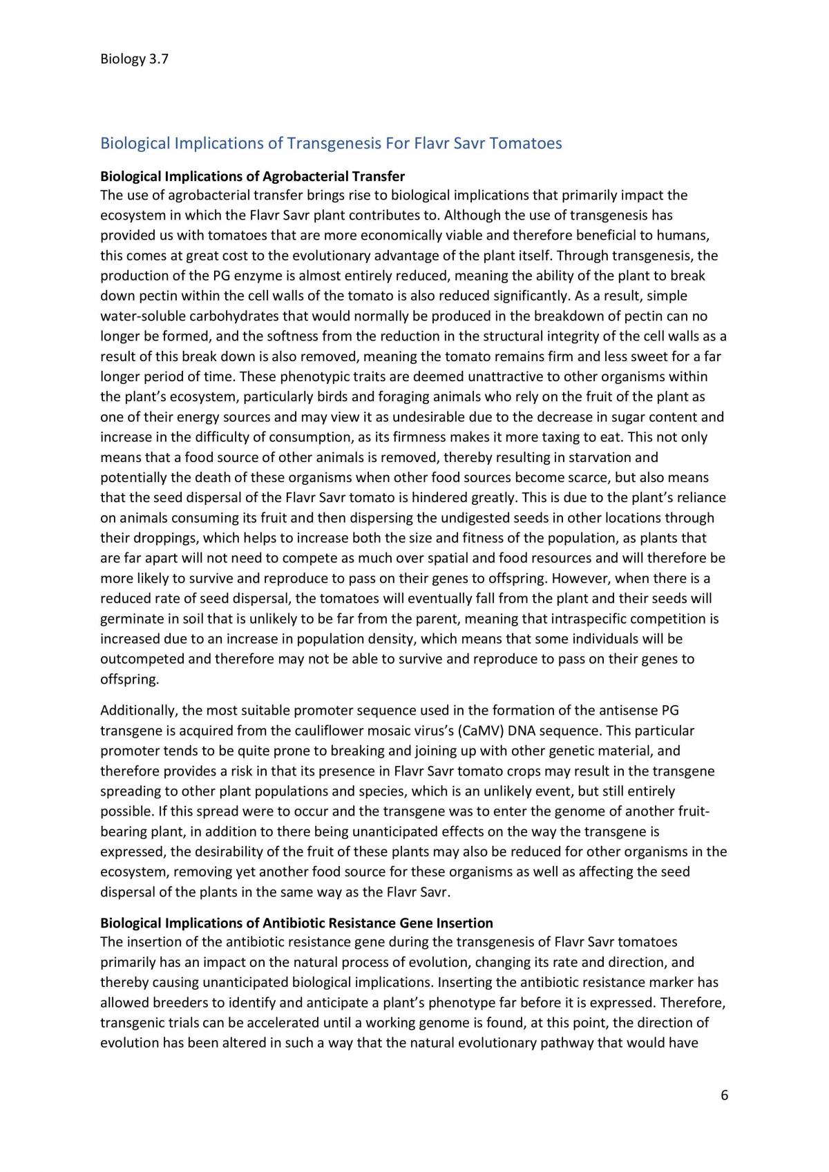 Demonstrate understanding of human manipulations of genetic transfer ...