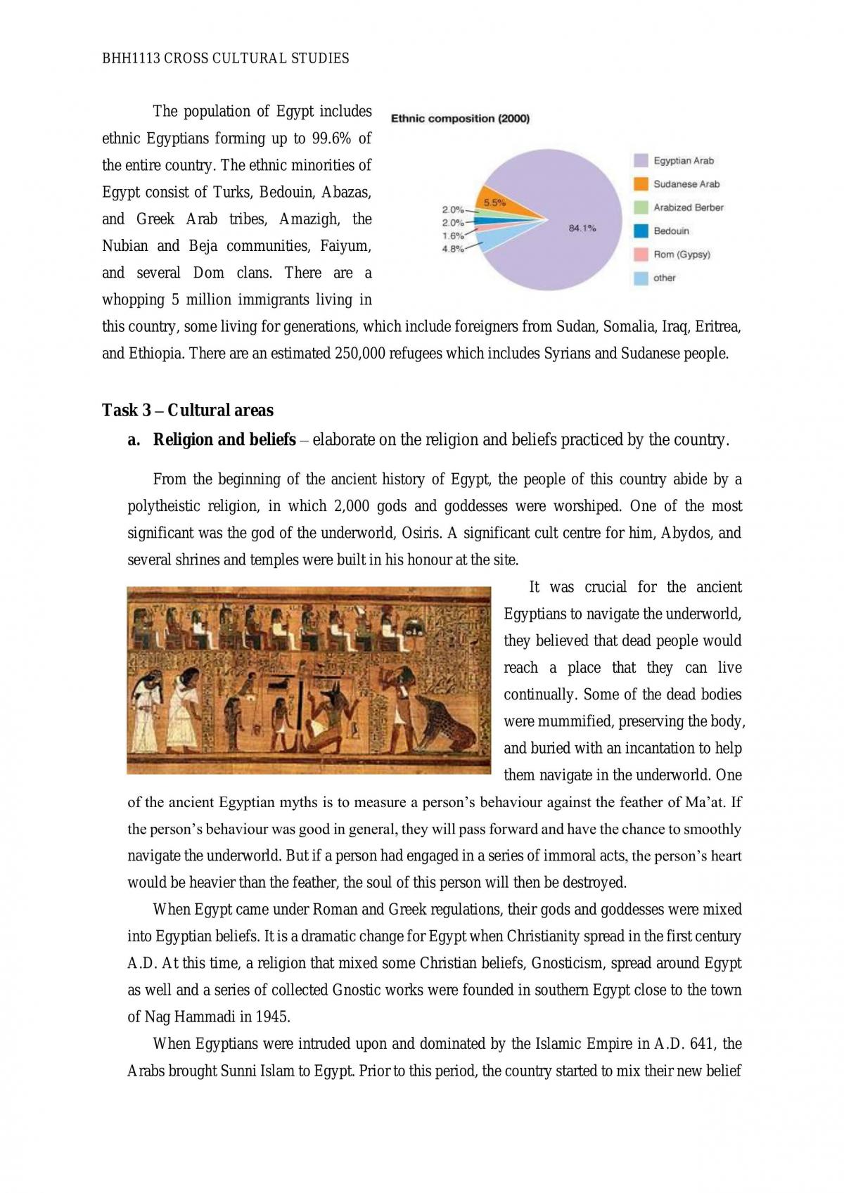 Cross Cultural Studies Assignment | BHH1113 - Cross Cultural Studies ...