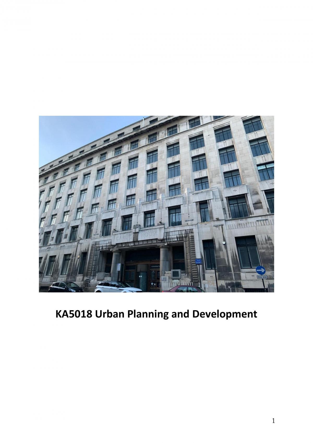 Case study of Carliol House | KA5018 - Urban Planning & Development ...