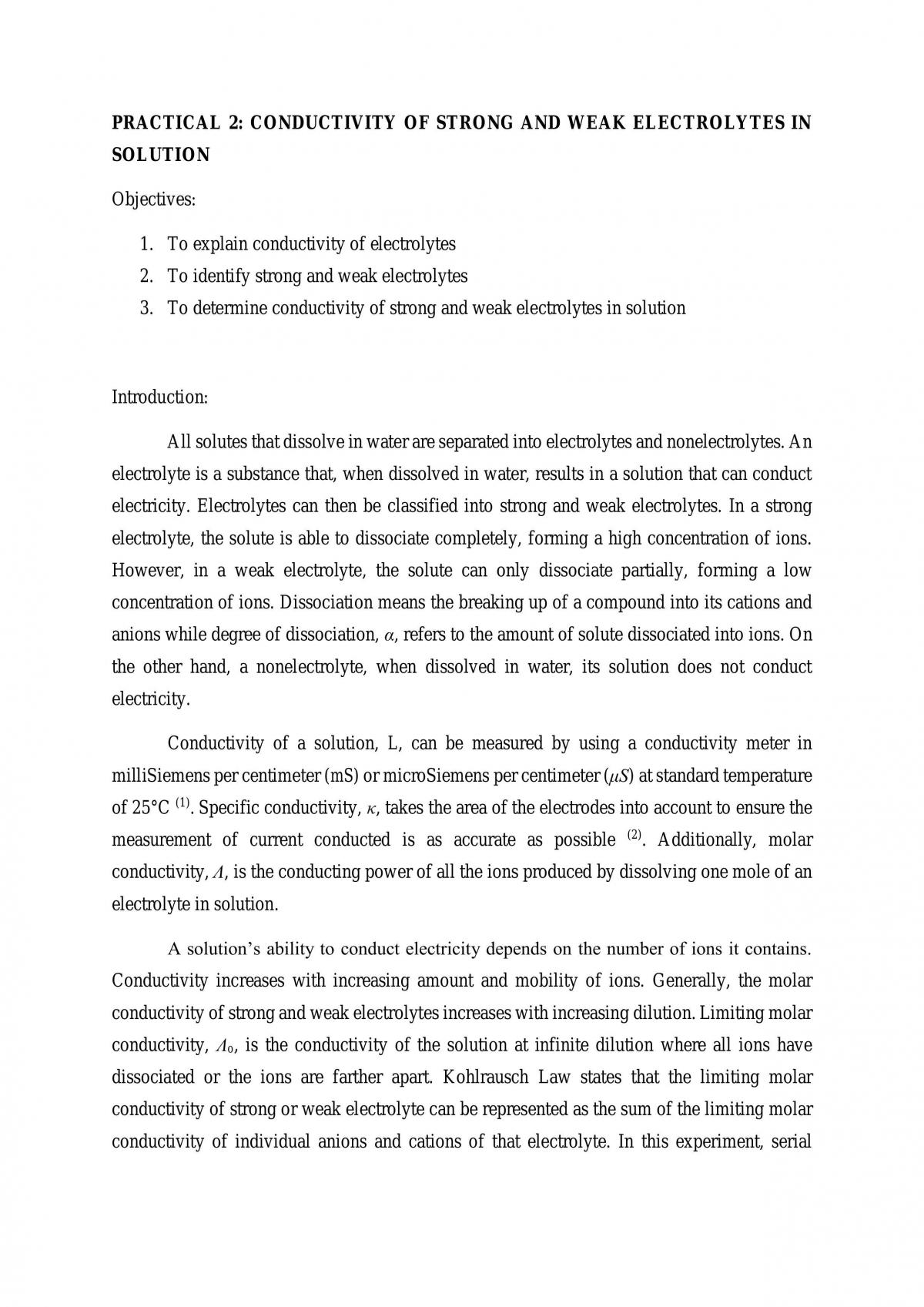 Conductivity of Strong and Weak Electrolytes in Solution | PP 111 ...