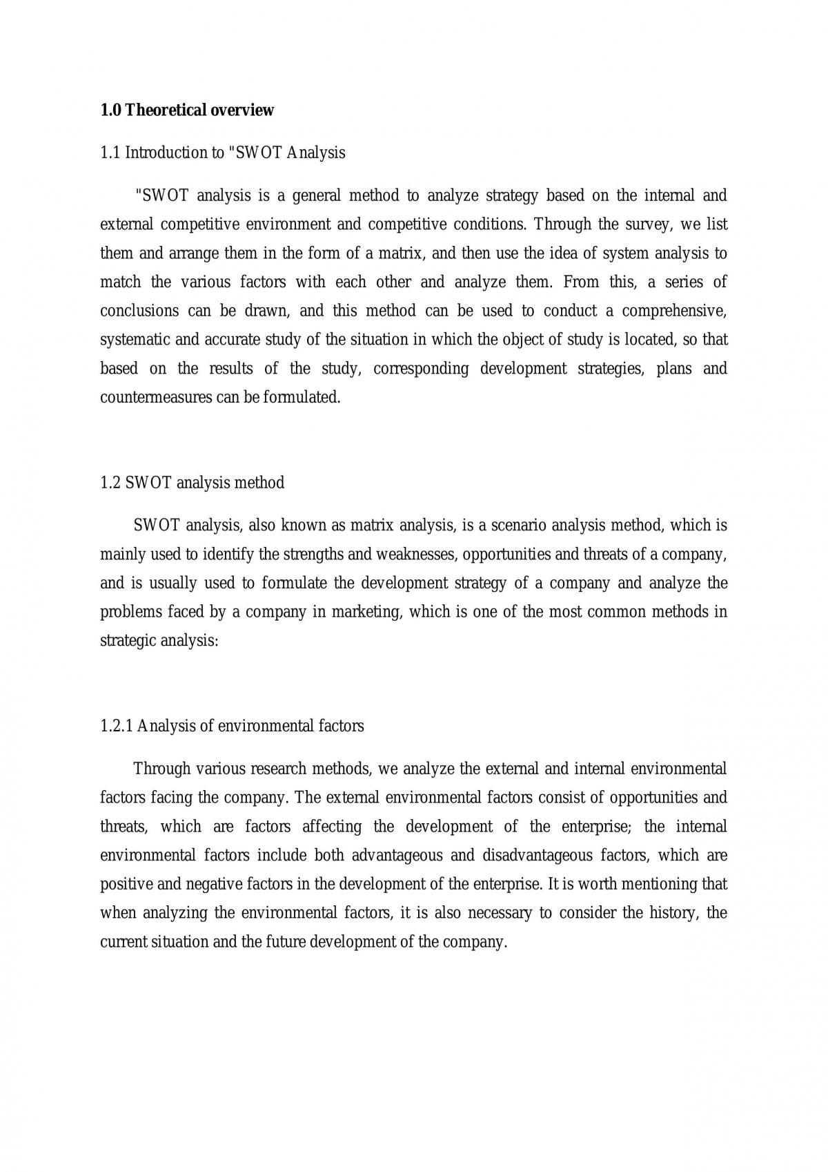 SWOT analysis of ZARA | ABDM3513 - Business Organisation and Management ...