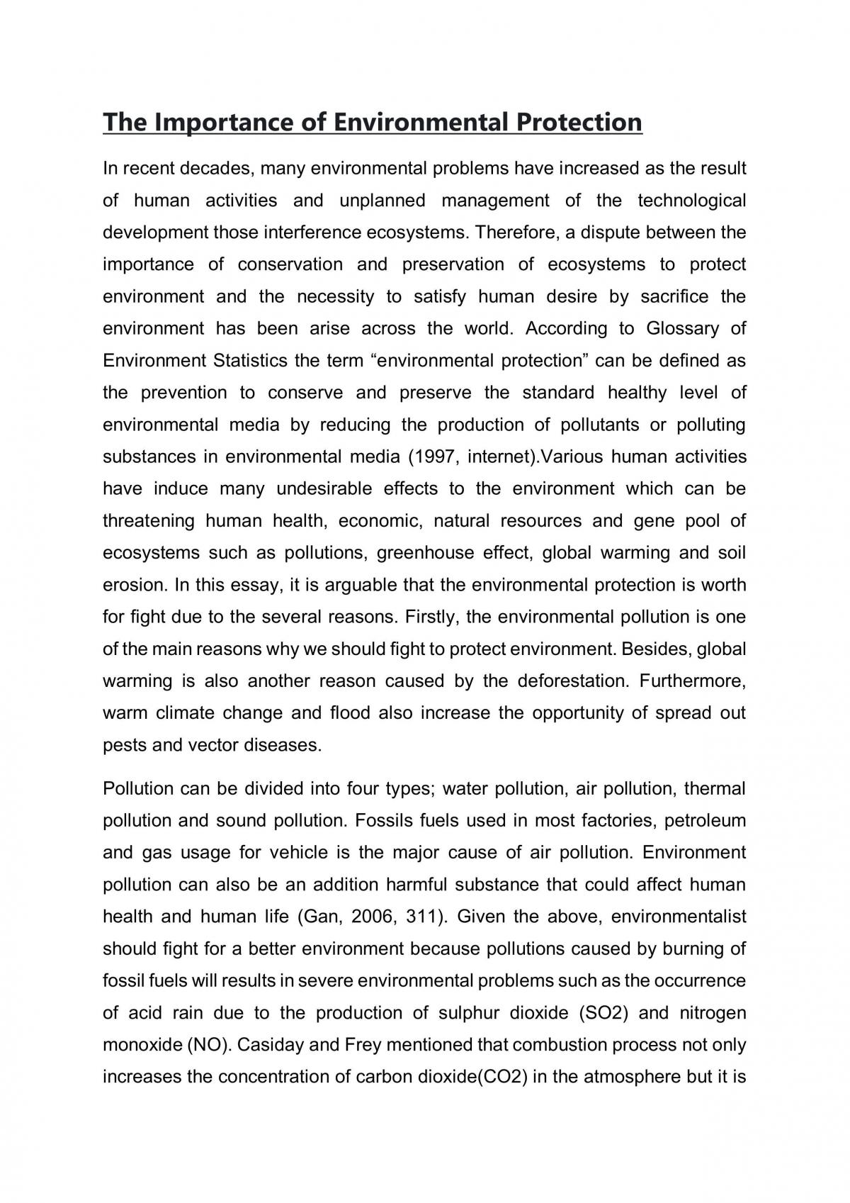 Environmental protection | mpu3022 - English language proficiency - UPM ...