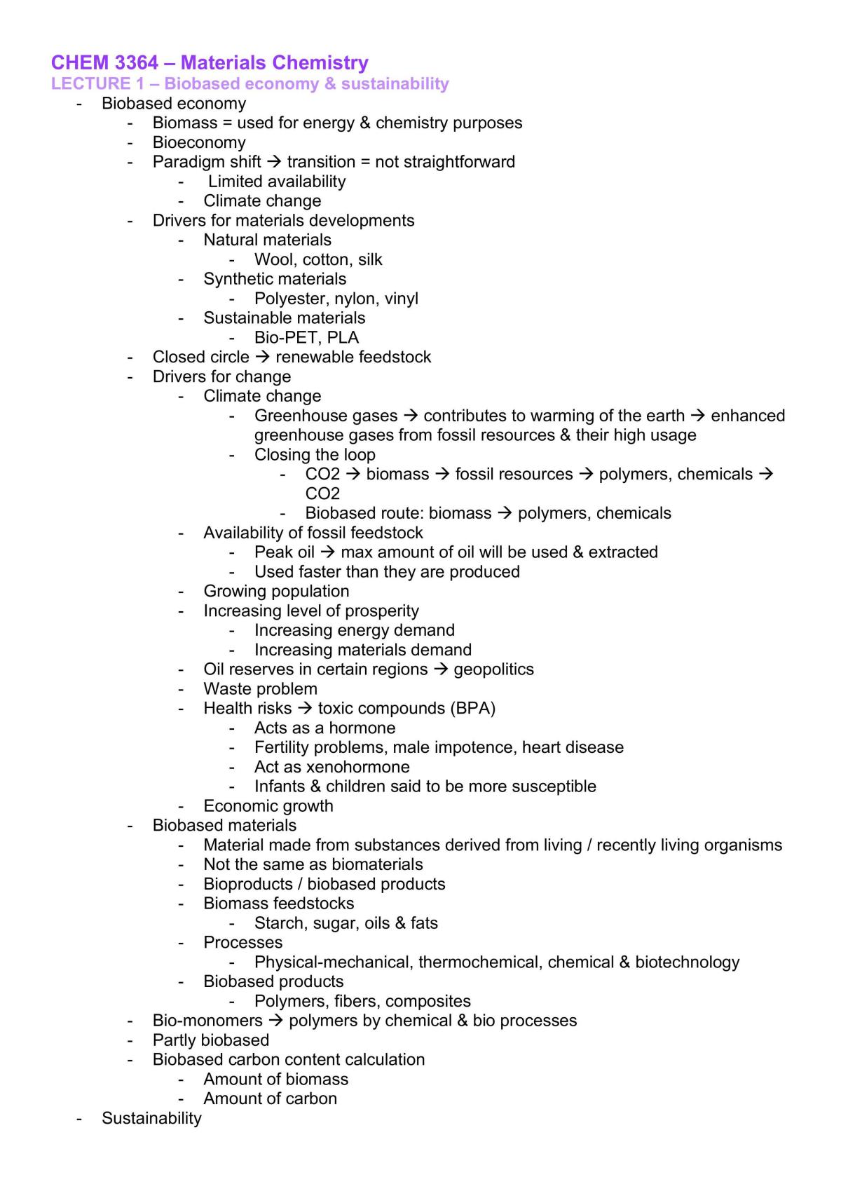 Materials Chemistry Overview | CHEM 3364 - Materials Chemistry ...