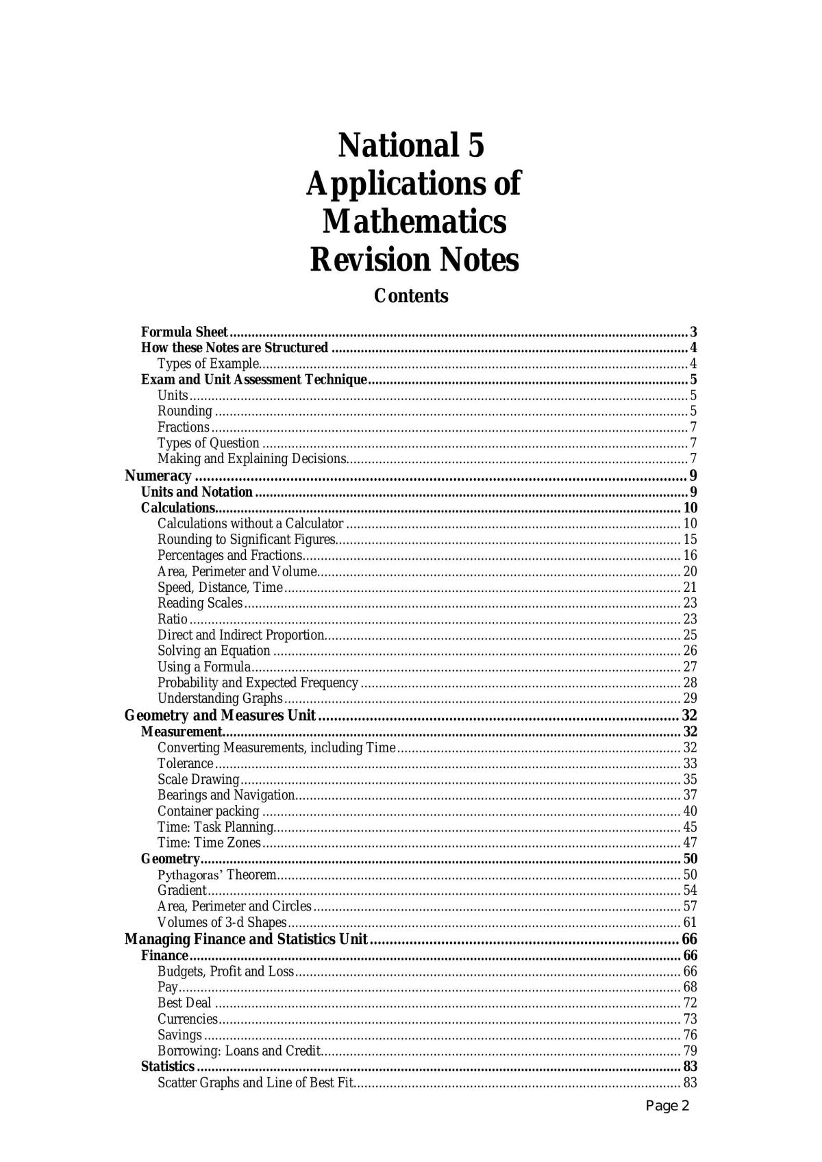 Application of Mathematics revision notes | Applications of Mathematics ...