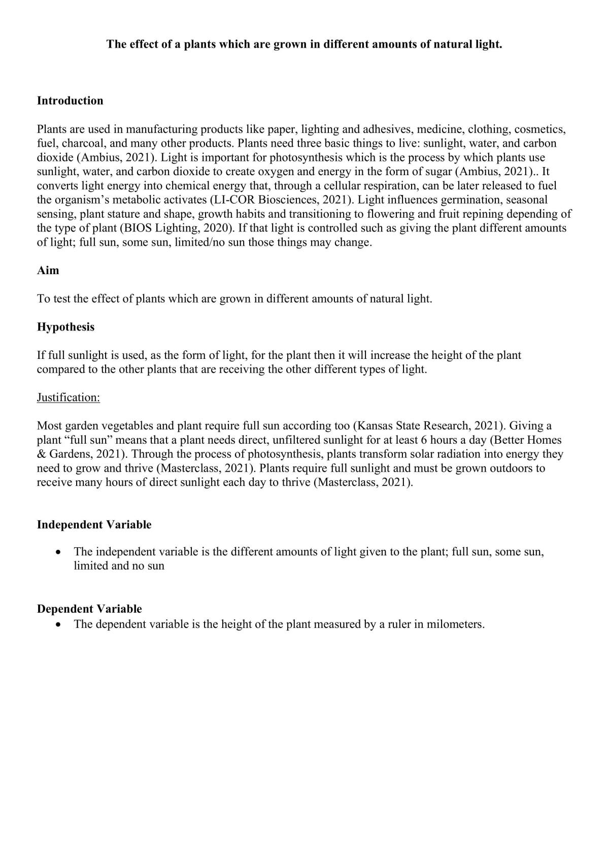 Deconstruction and Design Investigation | Biology - Year 11 SACE ...