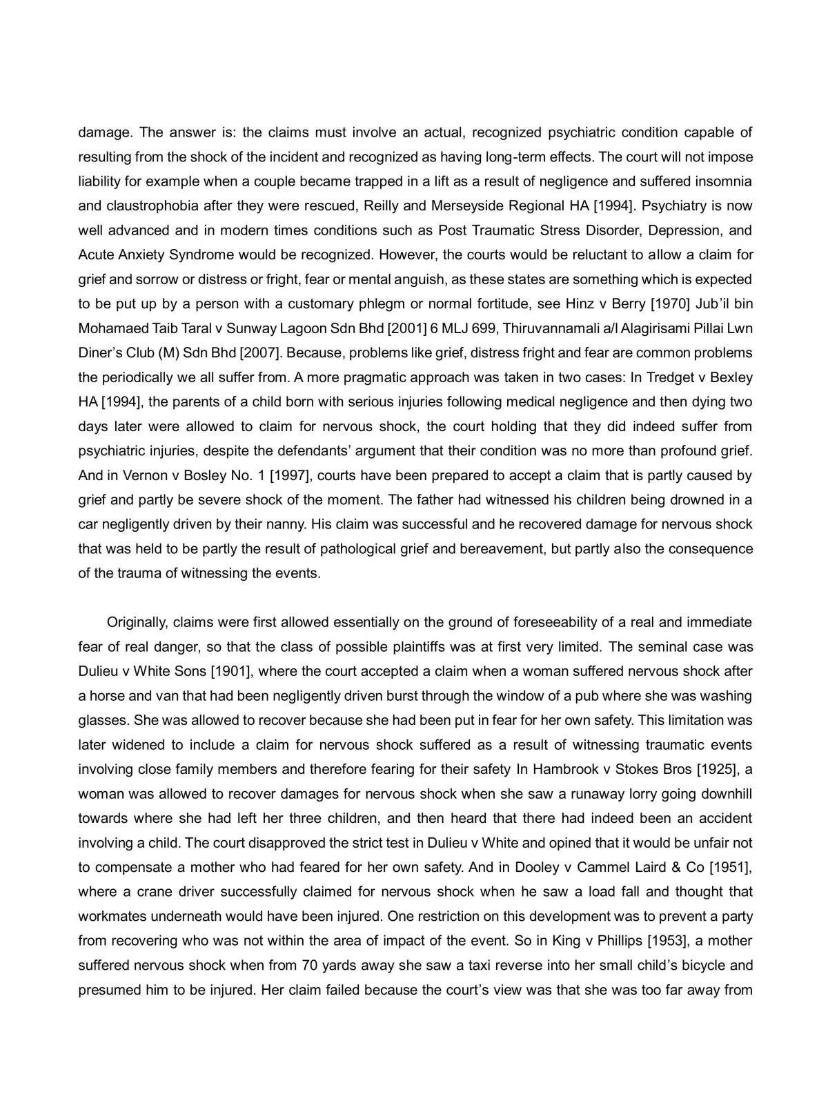 Essay discussing the circumstances required for successful nervous ...
