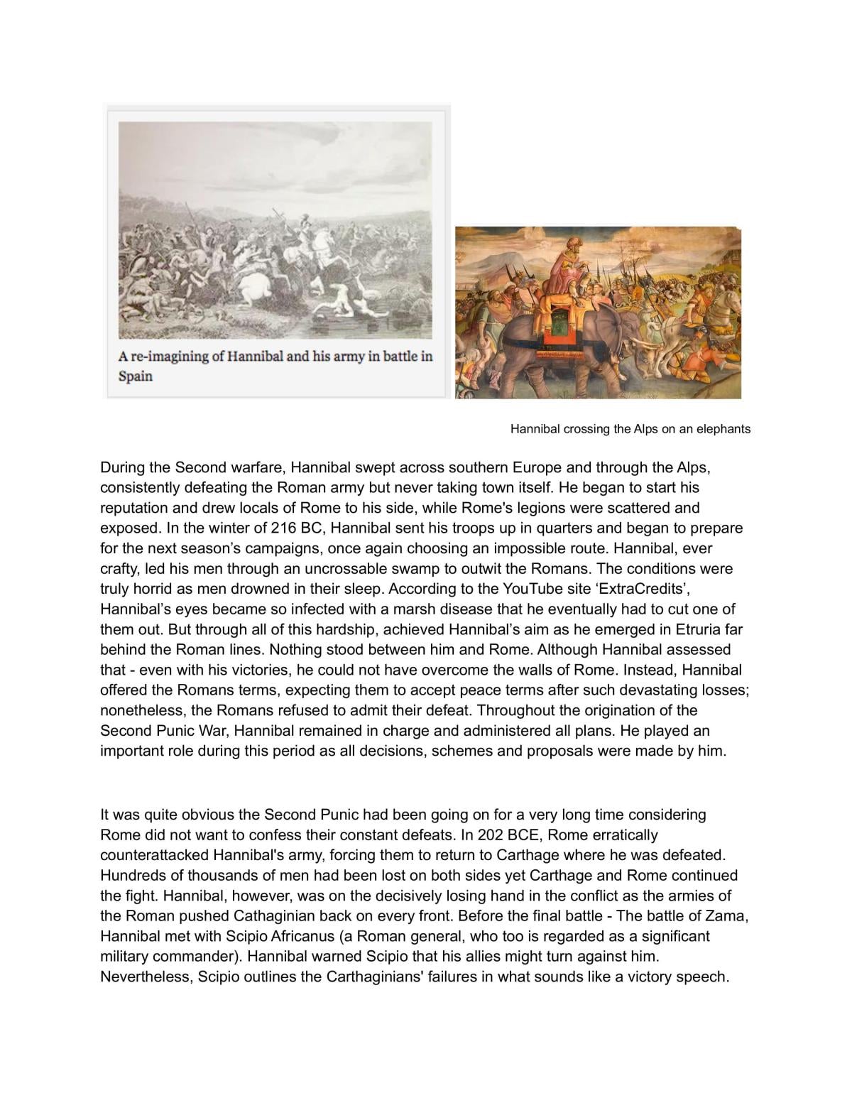 Hannibal: History | Ancient History - Year 11 ACT | Thinkswap