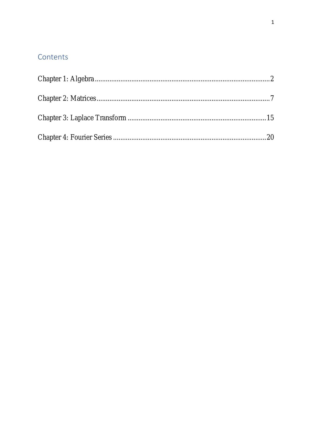 Math III notes | EMD2534 - Engineering Mathematics III - UOW | Thinkswap