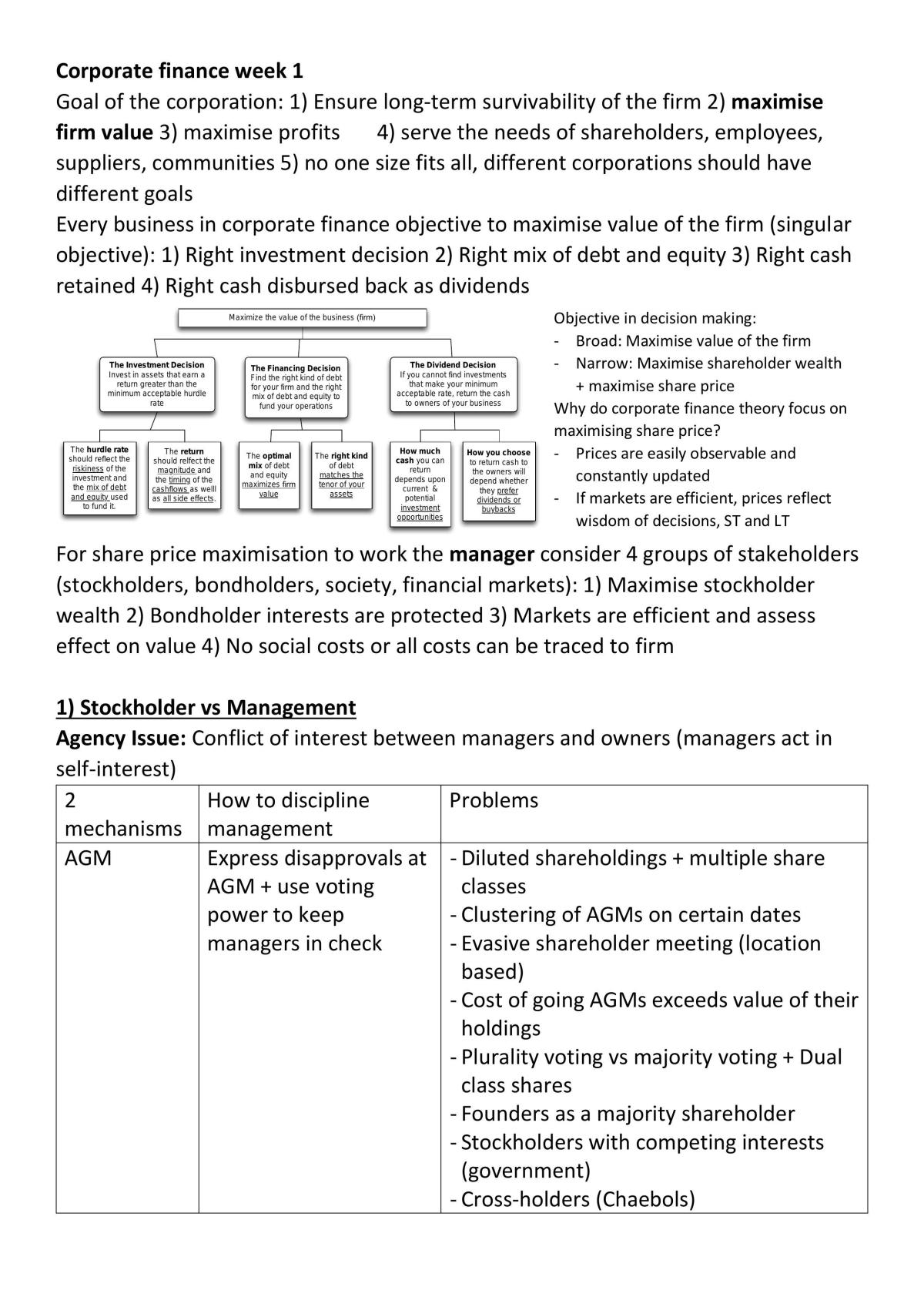 Corporate finance complete notes | BF3201 - Corporate Finance ...