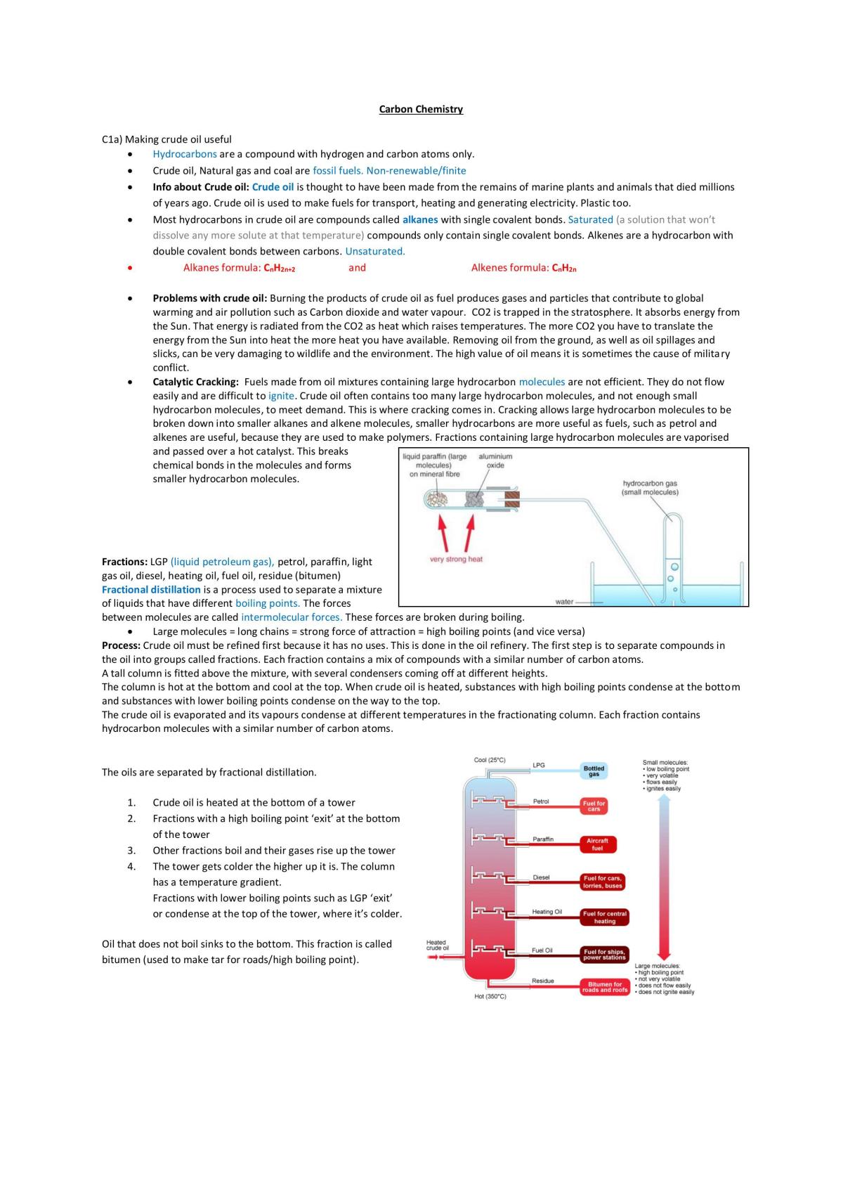 Chemistry B notes- OCR GCSE | Chemistry B - Twenty First Century ...