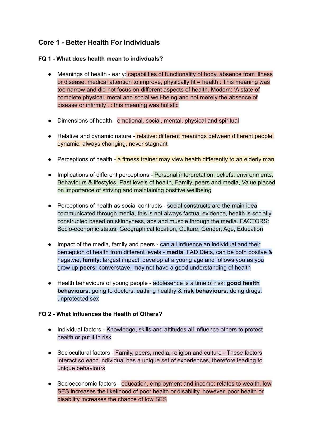 PDH Prelim Study Notes | Personal Development, Health and Physical ...