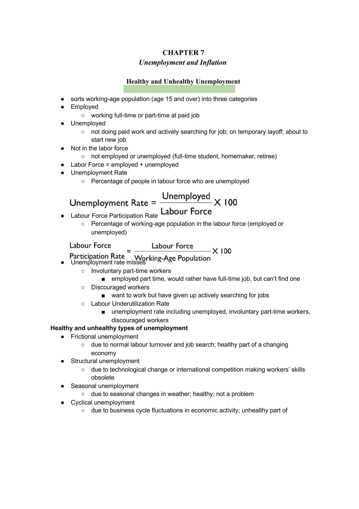 Healthy and Unhealthy Unemployment Notes | AP Macroeconomics - AP ...