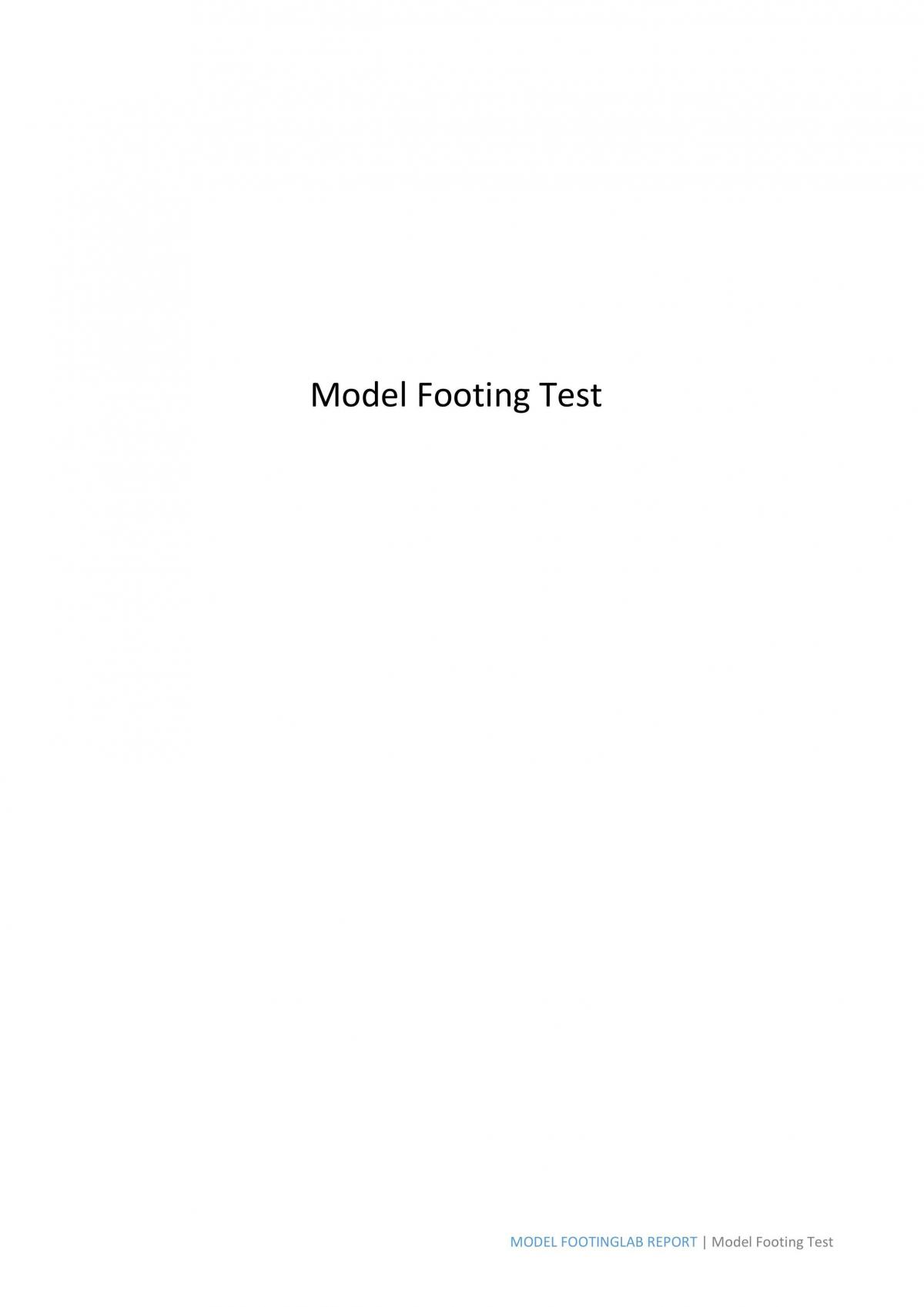 Model Footing Laboratory Report | CIVL3280 - Geomechanics 2 - Newcastle ...