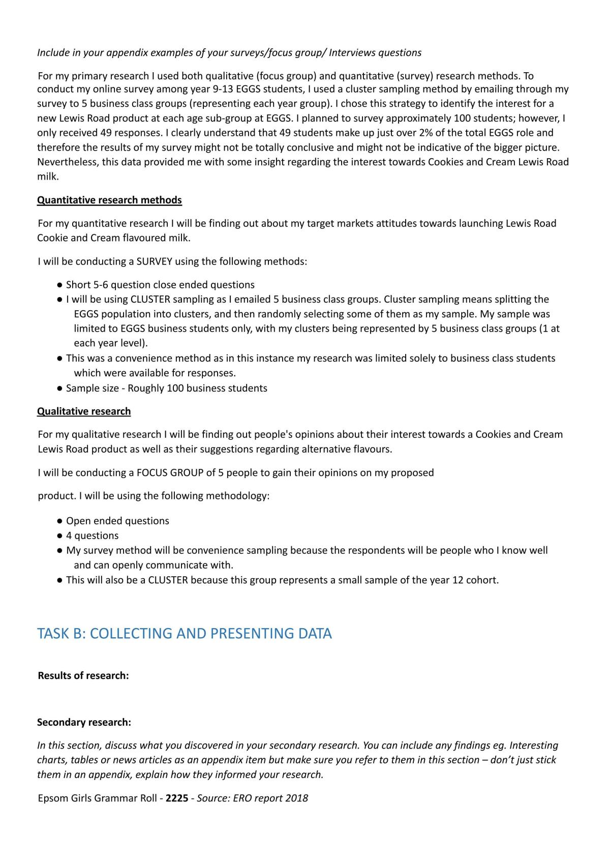 Market Research For A New Or Existing Product - Business Studies 2.4 ...