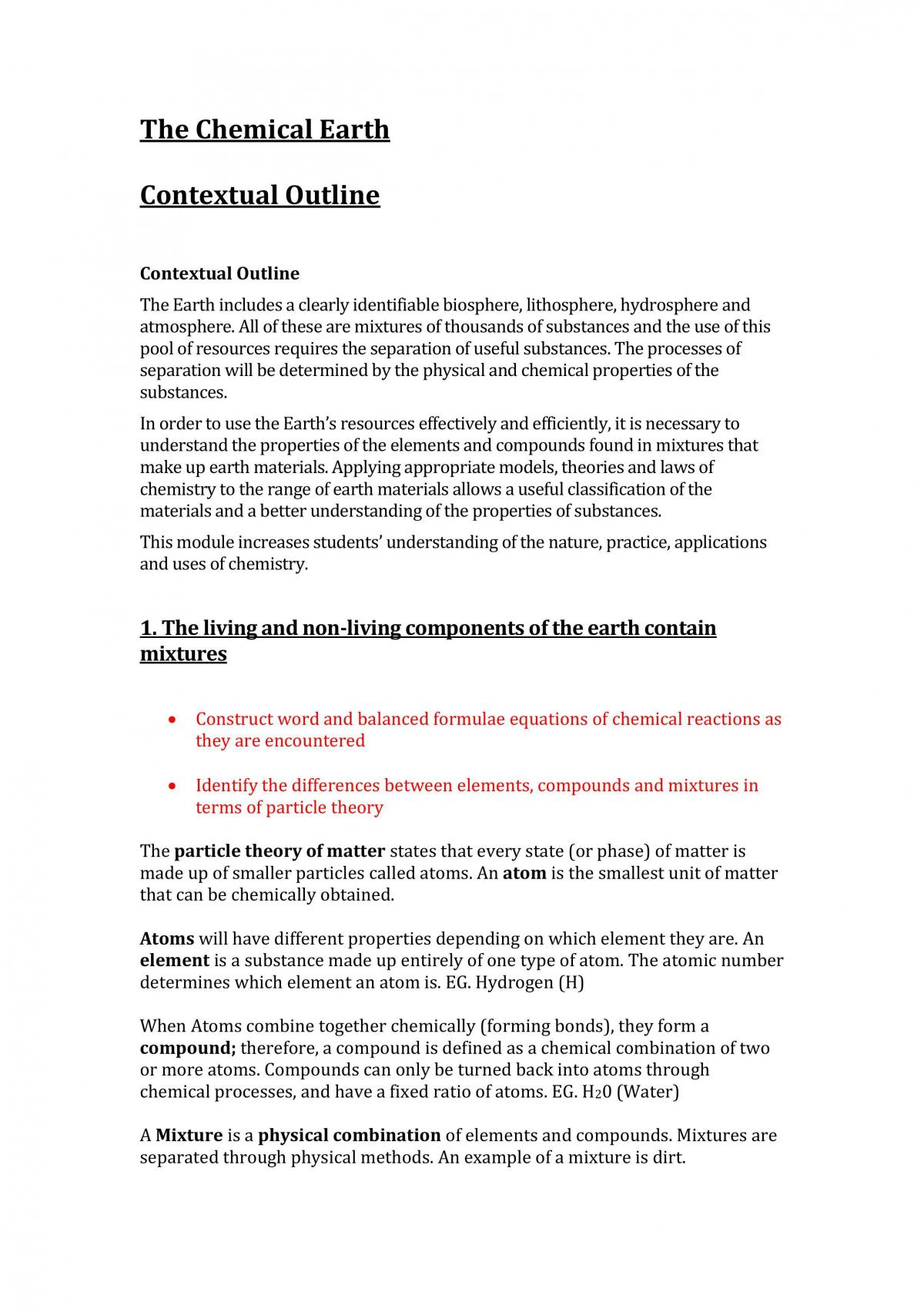 year-11-chemistry-syllabus-dot-point-notes-on-the-chemical-earth
