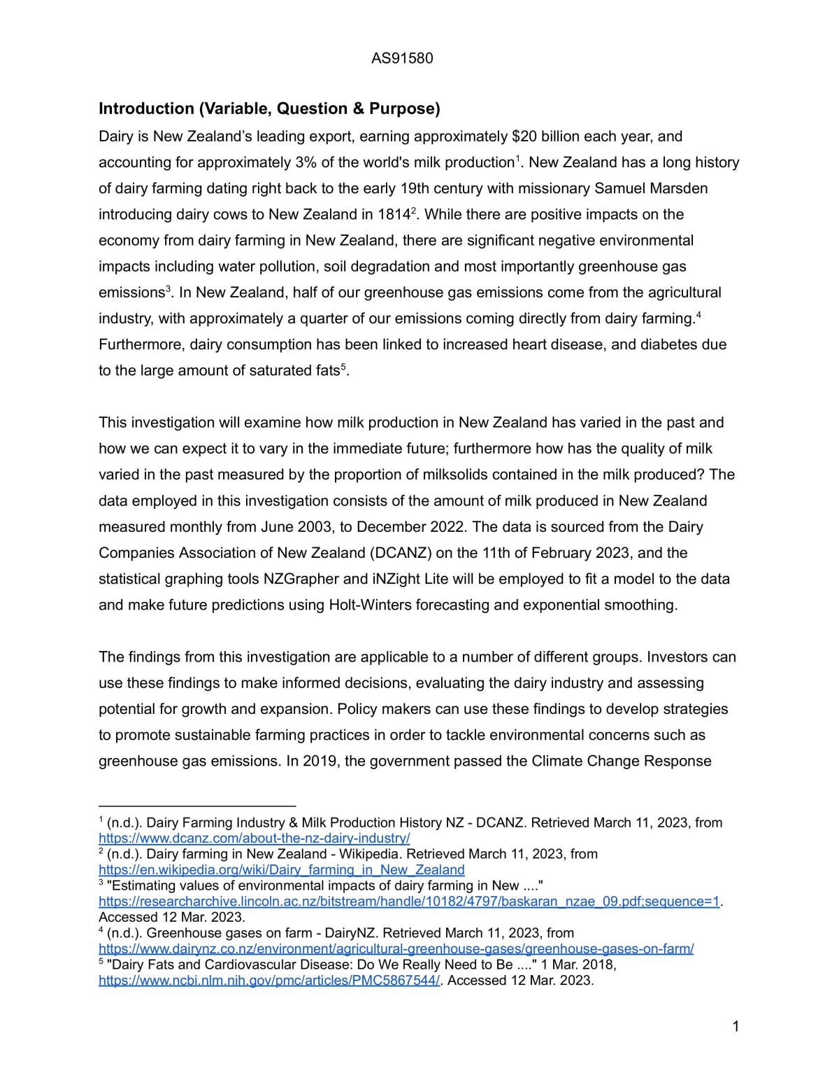 3.8 Time Series (2023) Assessment | Mathematics and Statistics - Level ...