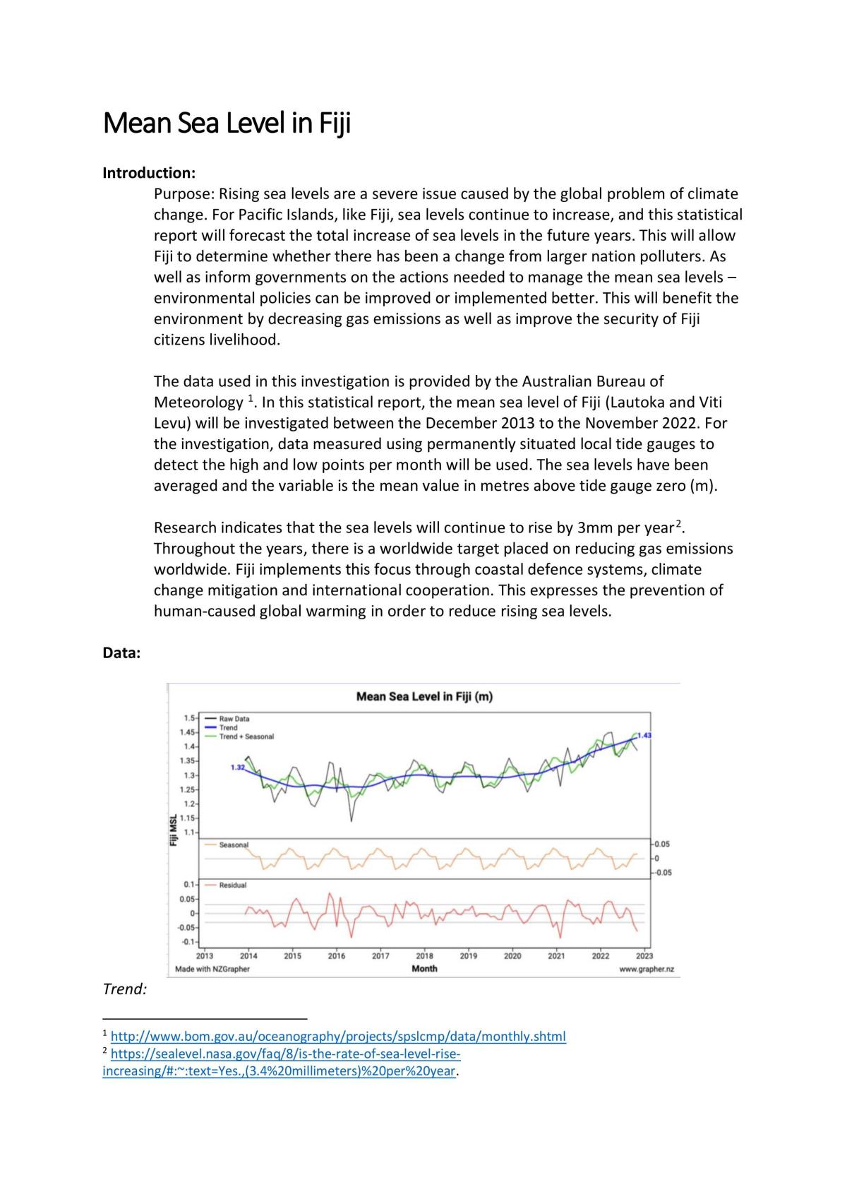 Level 3 Investigate time series data (3.8) | Mathematics and Statistics ...