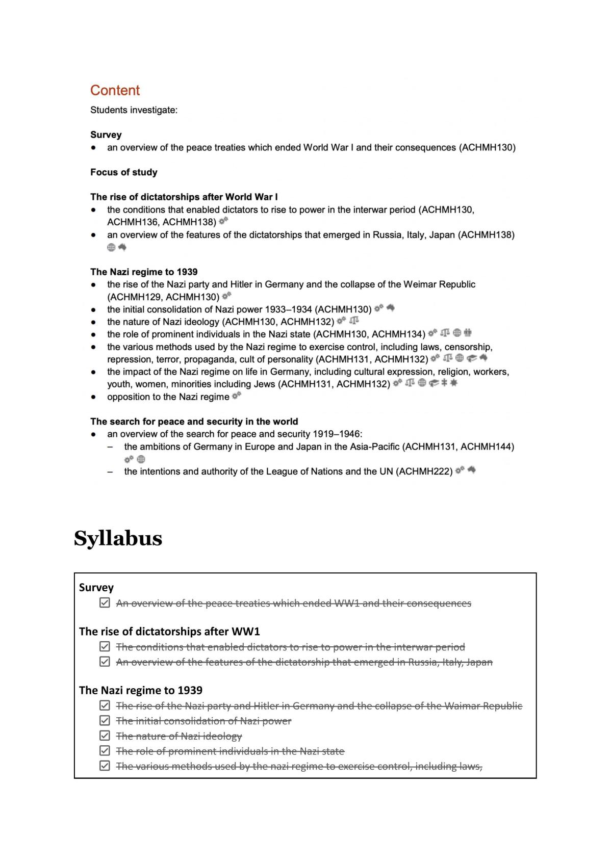 Power and Authority notes | Modern History - Year 12 HSC | Thinkswap