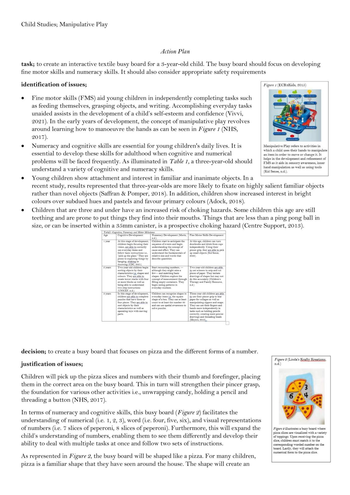Manipulative Child Play | Child Studies - Year 11 SACE | Thinkswap