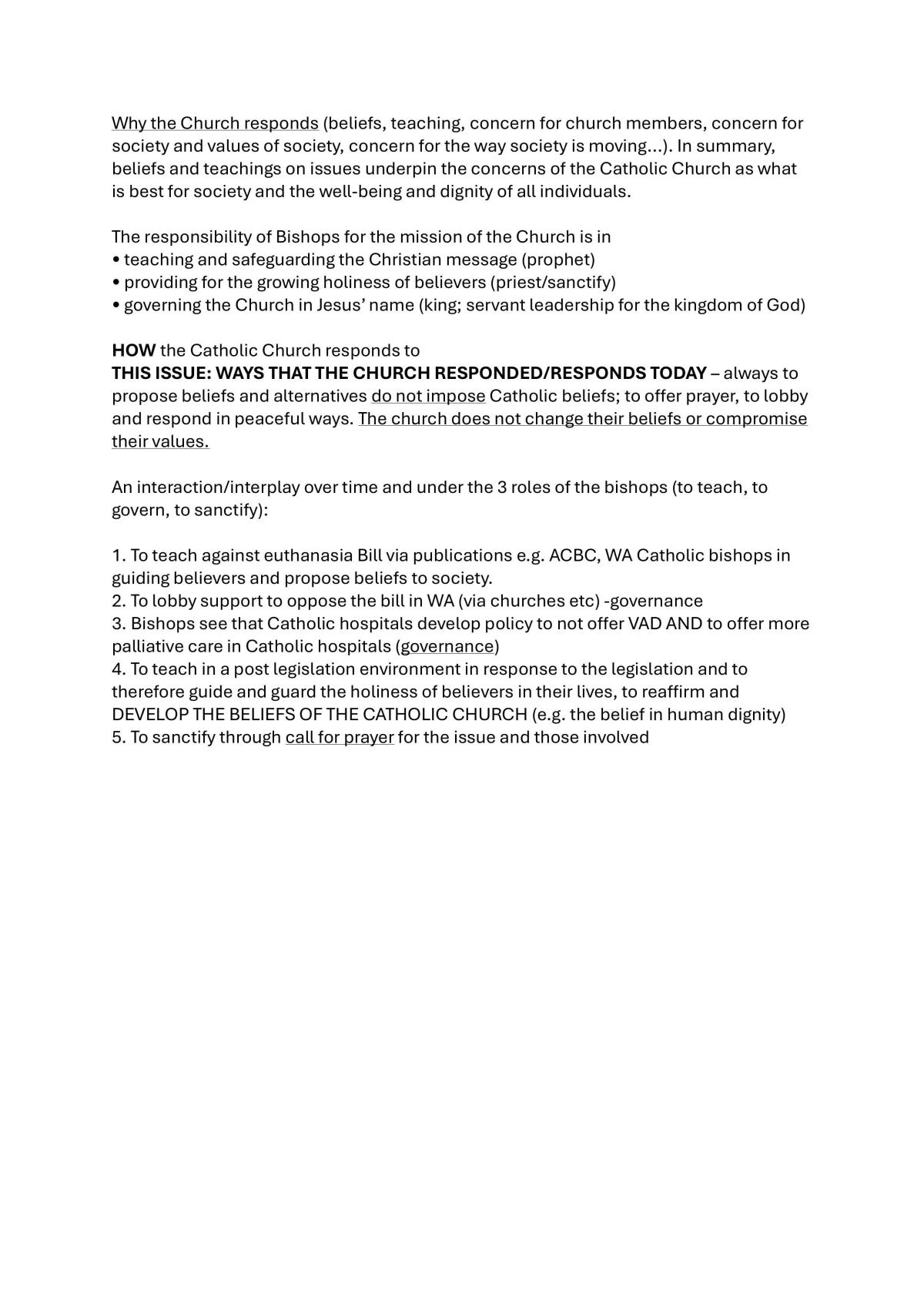 Religion Unit 3 Study Notes | Religion and Life - Year 12 WACE | Thinkswap