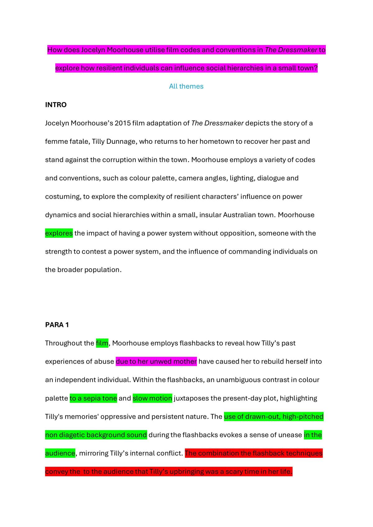 Kite Runner English essay | English - Year 12 SACE | Thinkswap