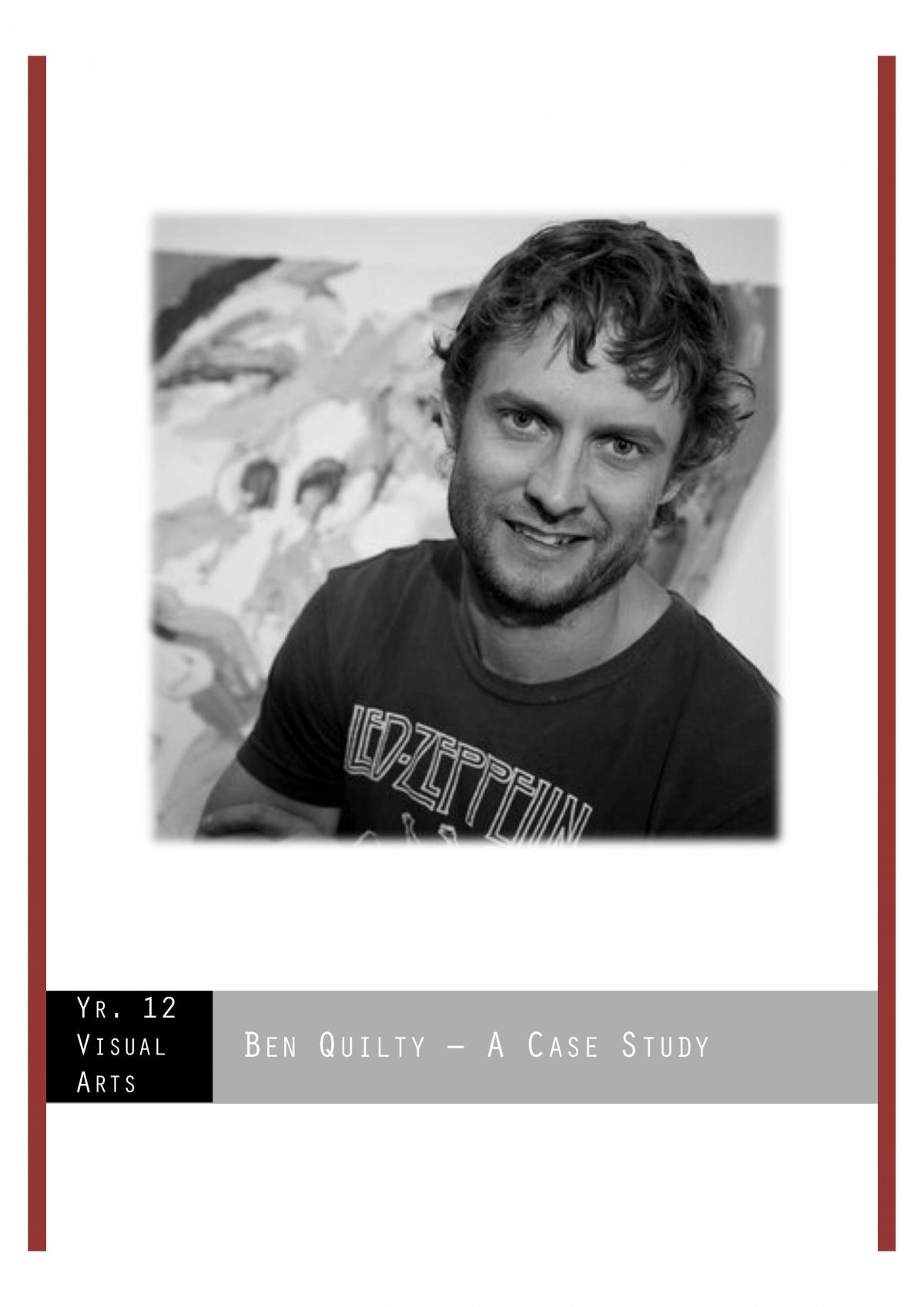20/20 Case Study - Artist: Ben Quilty | Visual Arts - Year 12 HSC ...
