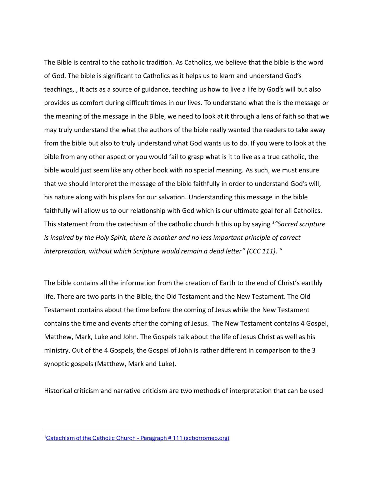 Analysis of a Sacred Religious Text | Religious Studies - Level 3 NCEA ...