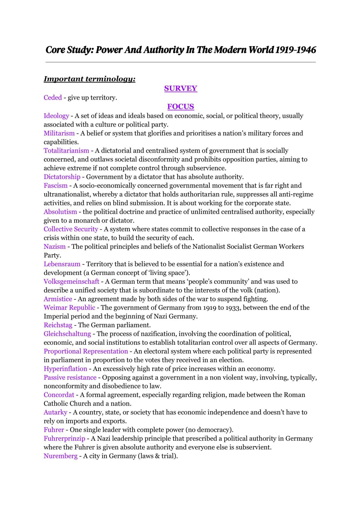 Power and Authority in The Modern World - Core Study - Complete ...