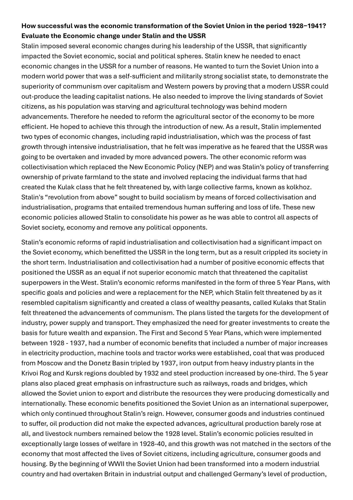 How Successful Was the Economic Transformation of the USSR | Modern ...