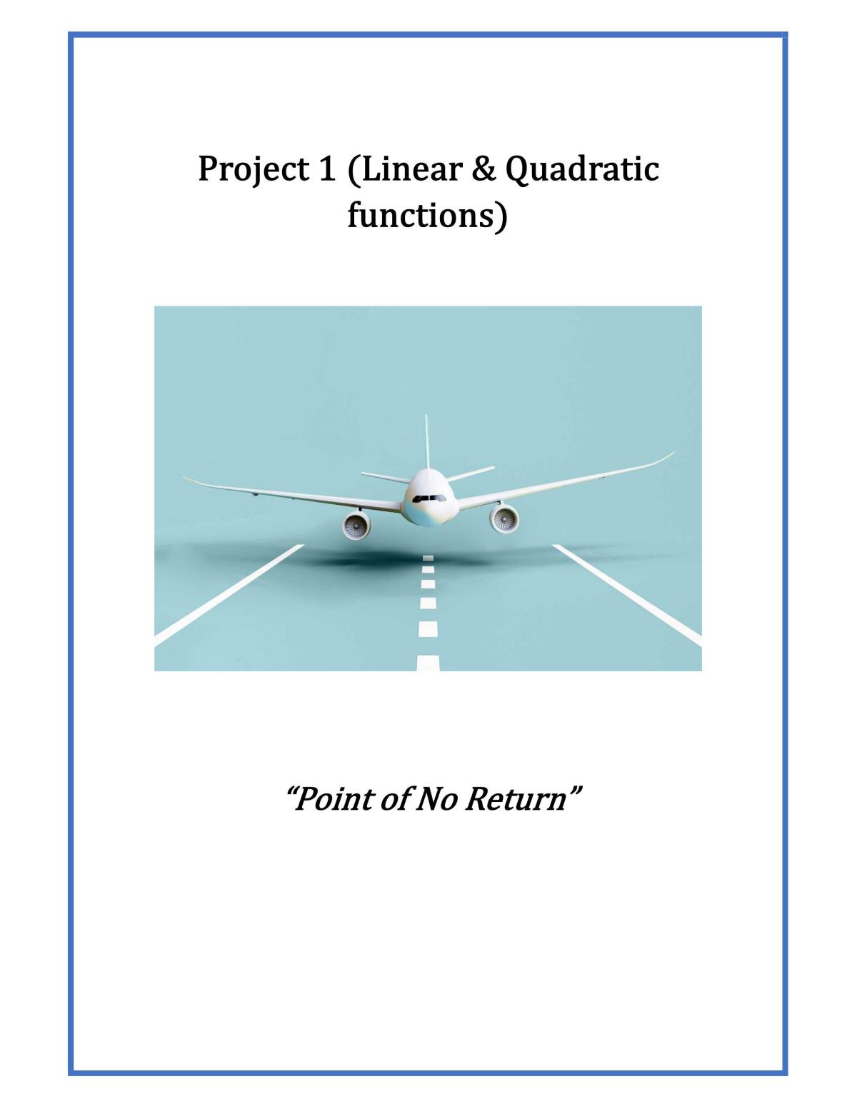 Point of No Return | Mathematics Methods - Year 11 WACE | Thinkswap