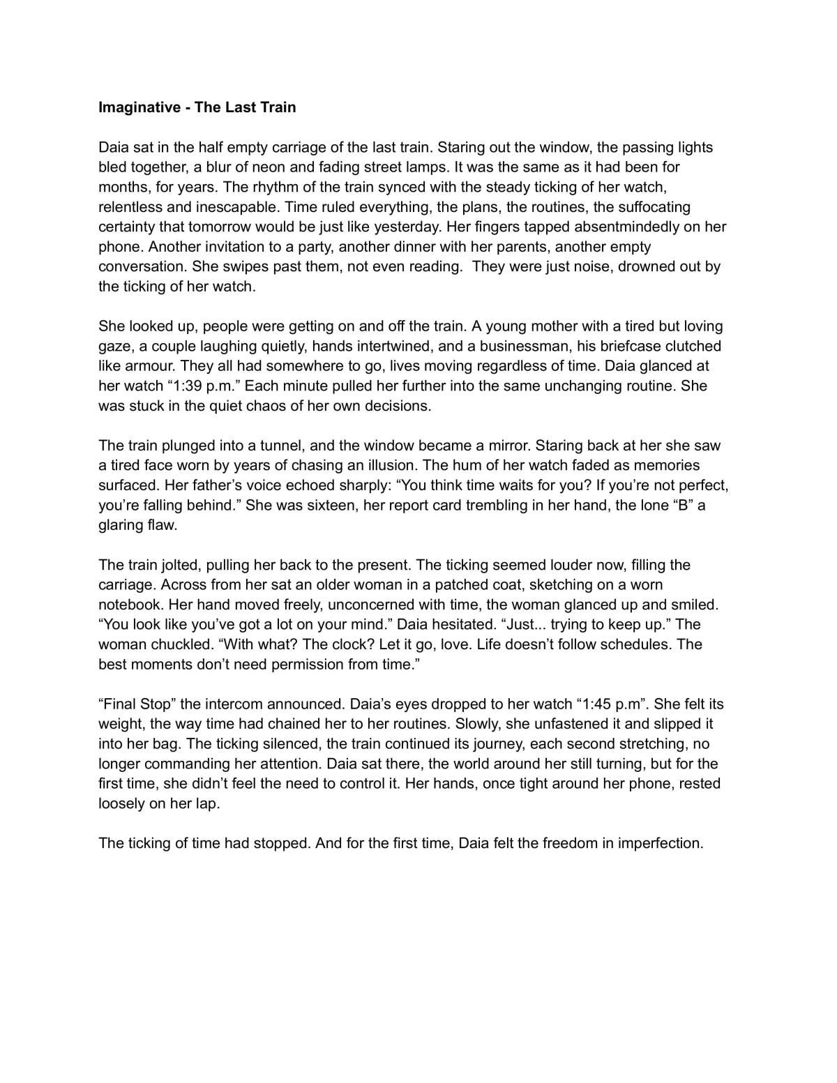 Essay Advanced English - Imaginative | English (Advanced) - Year 11 HSC ...