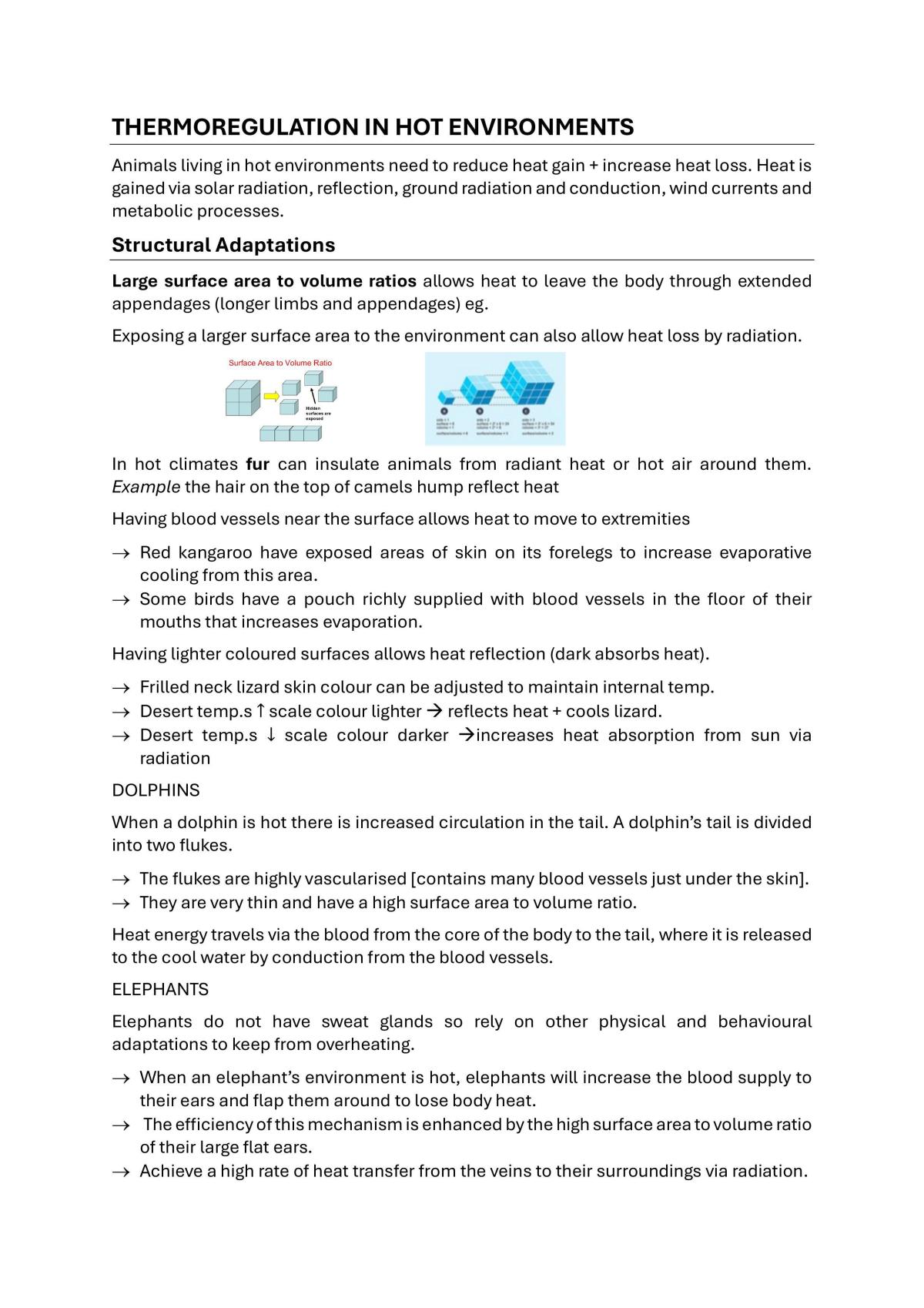 Biology Year 12 Unit 4- Thermoregulation | Biology - Year 12 WACE ...