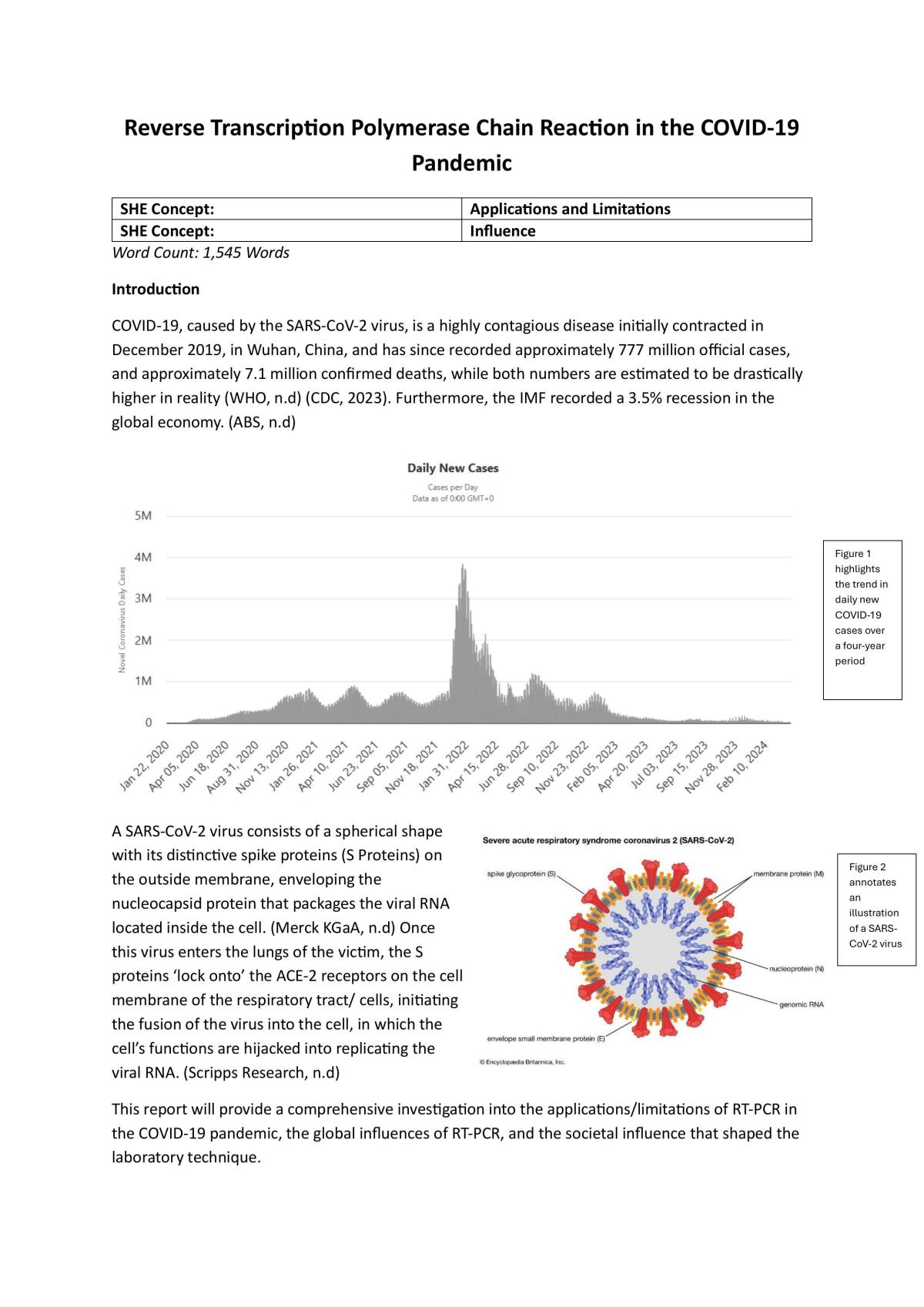 Stage 2 Biology SHE Task | Biology - Year 12 SACE | Thinkswap