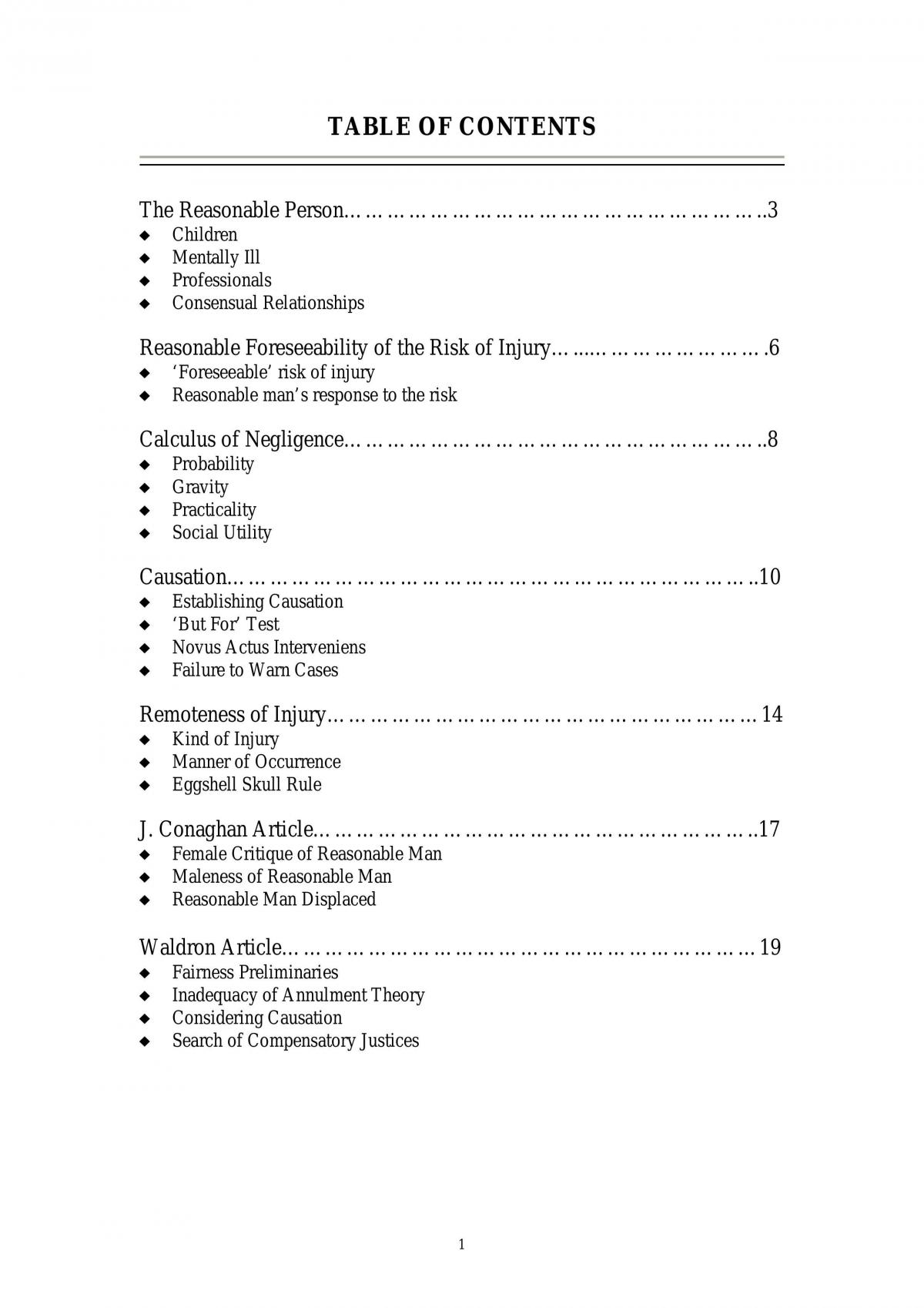 Complete Notes For The Course Offered At Unsw, As Of 2006 | LAWS1052 ...