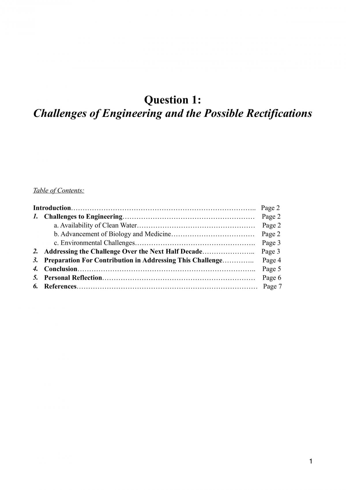 Challenges of Engineering and the Possible Rectifications | ENGG1803 ...