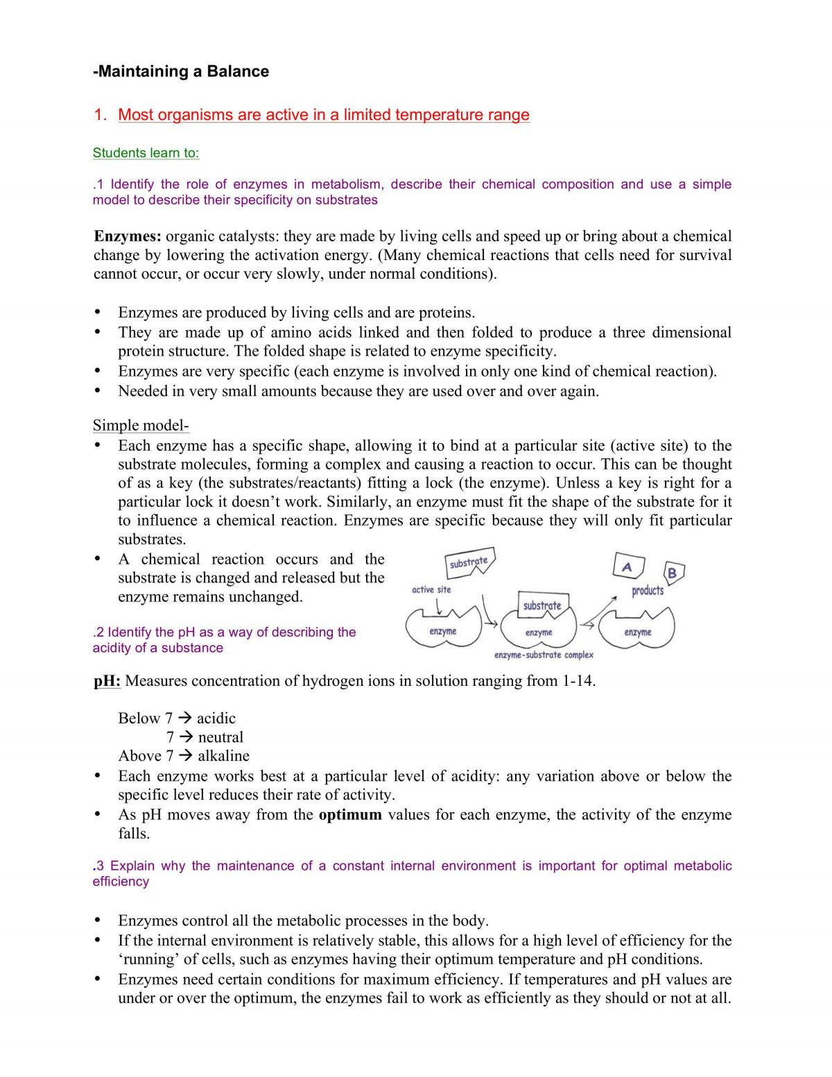 hsc-biology-maintaining-a-balance-syllabus-dot-point-notes