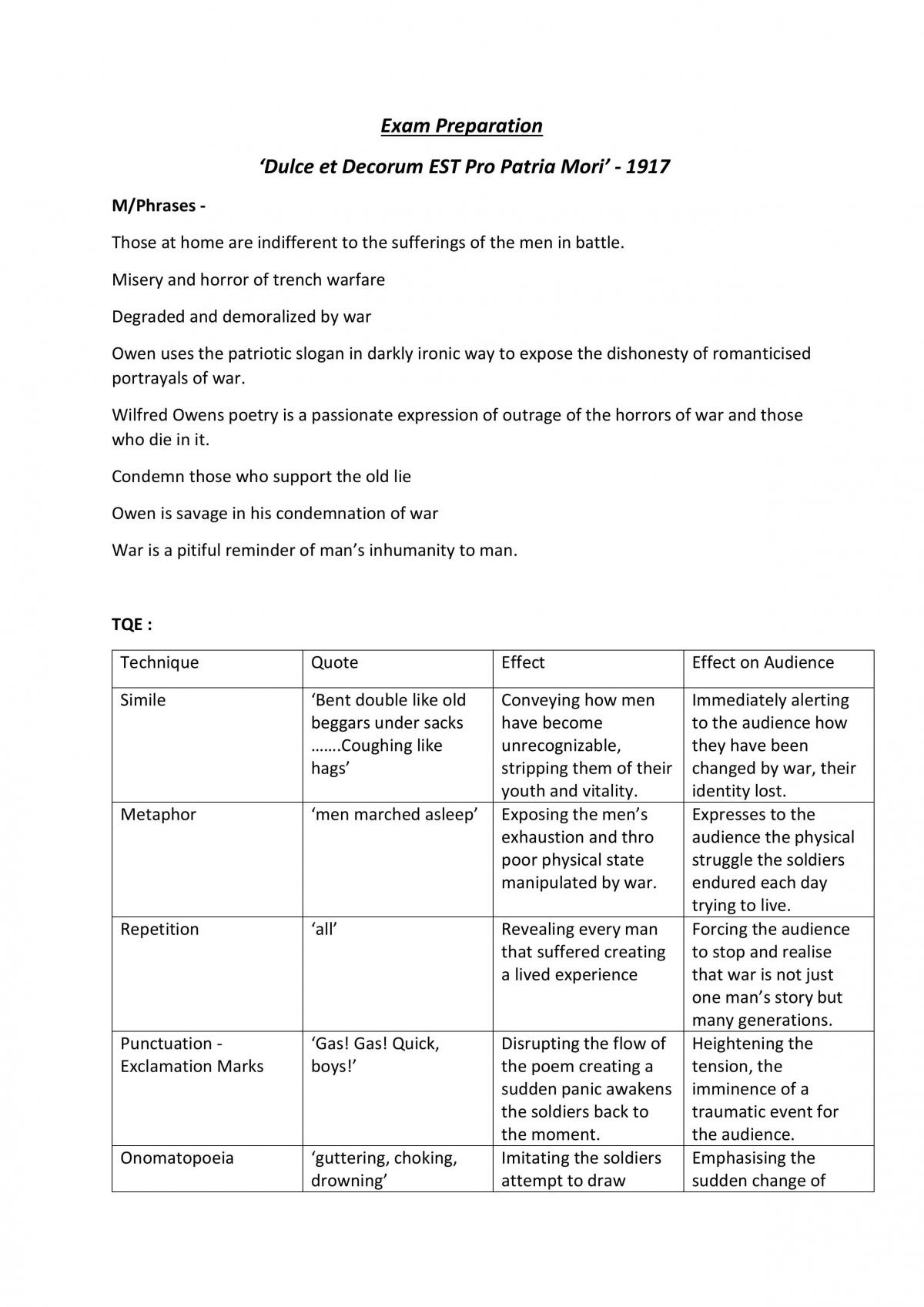 Wilfred Owen's War Propaganda Poems | English (Standard) - Year 12 HSC ...
