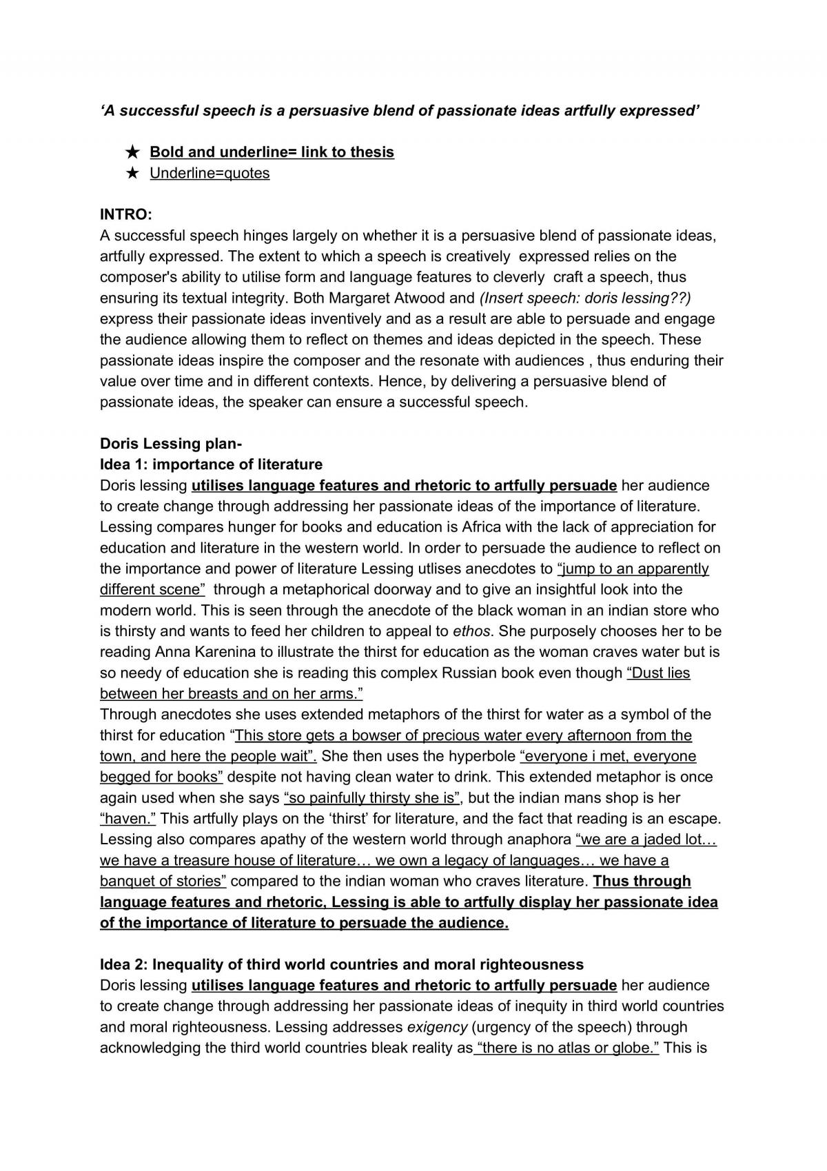 Module B Essay | English (Advanced) - Year 12 HSC | Thinkswap