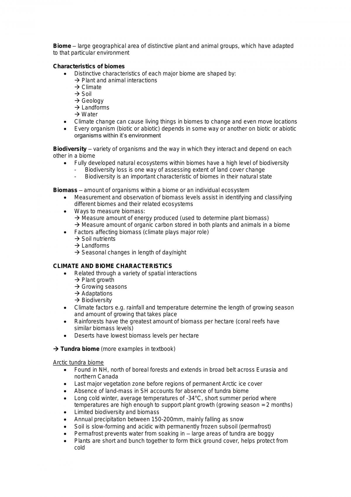 Geography Unit 3 Notes | Geography - Year 12 WACE | Thinkswap