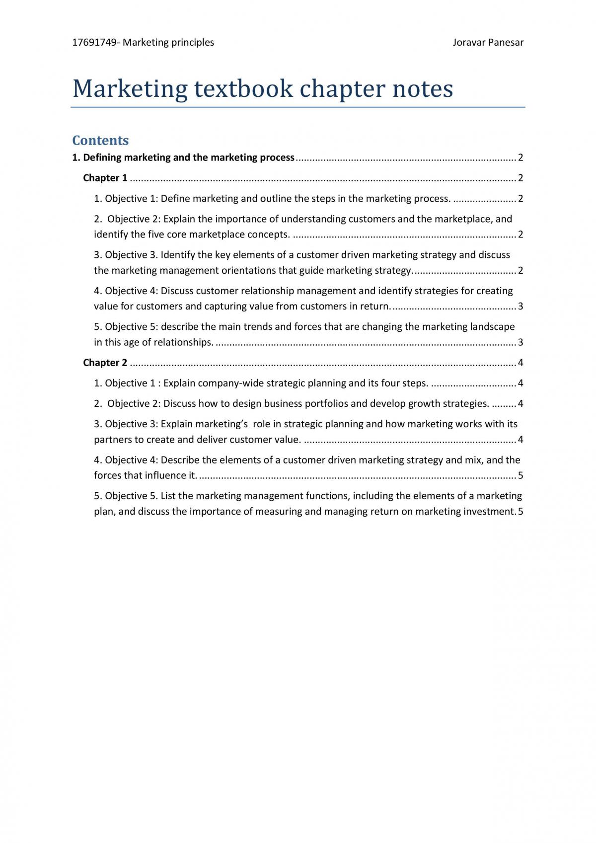 Marketing Principles Full notes | MKTG 1006 - Marketing Principles ...