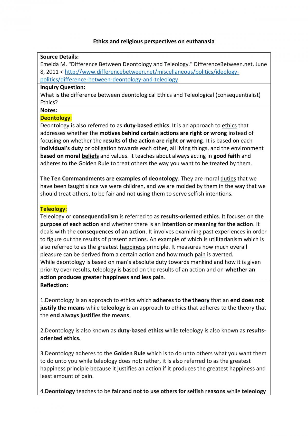 Euthanasia Research Journal | Study of Religion - Year 12 QCE | Thinkswap