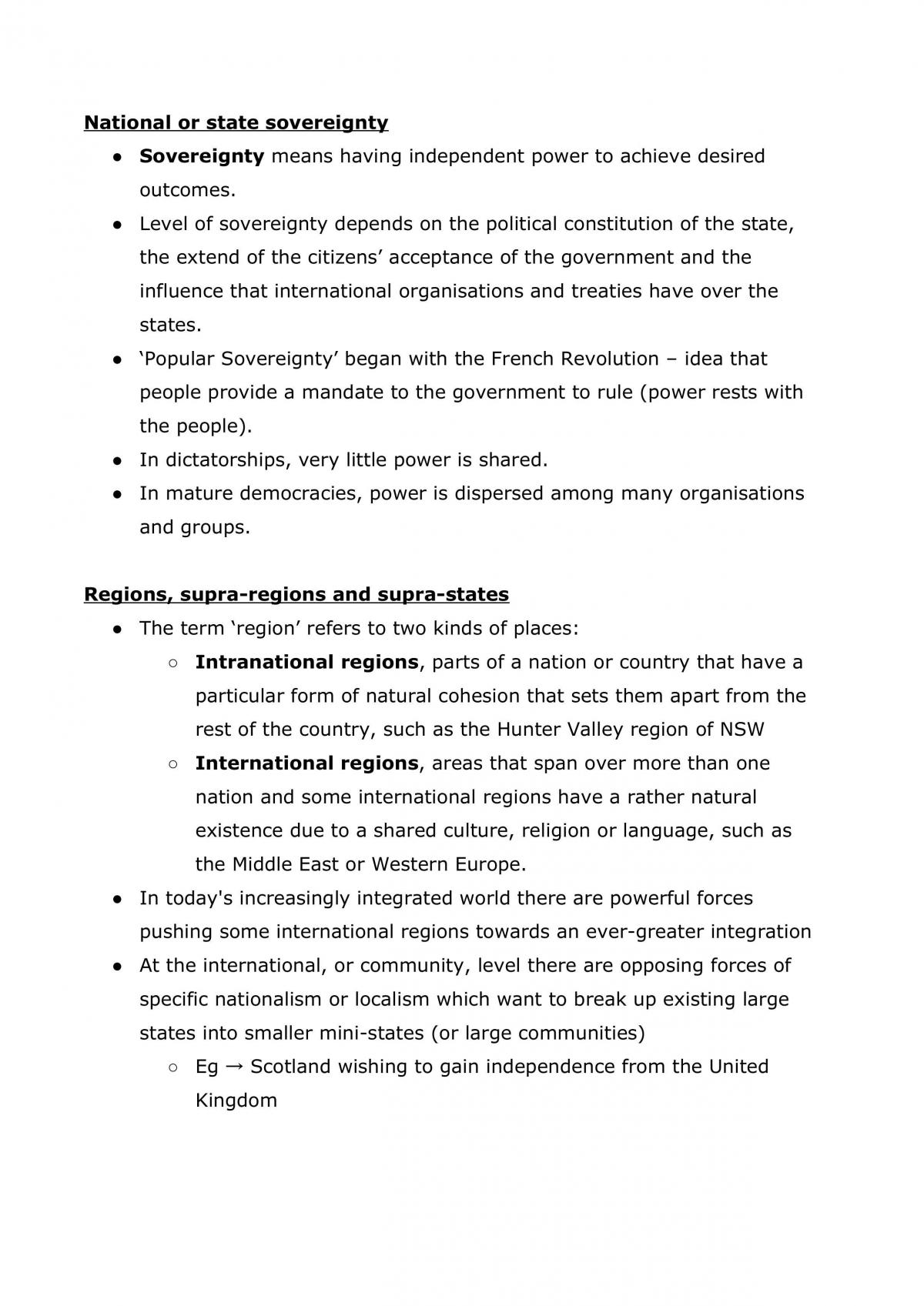 Geography Notes Full | Geography - Year 11 HSC | Thinkswap