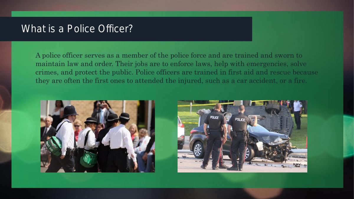 Choosing a Career - Police Officer | Personal Learning Plan - Year 11 ...